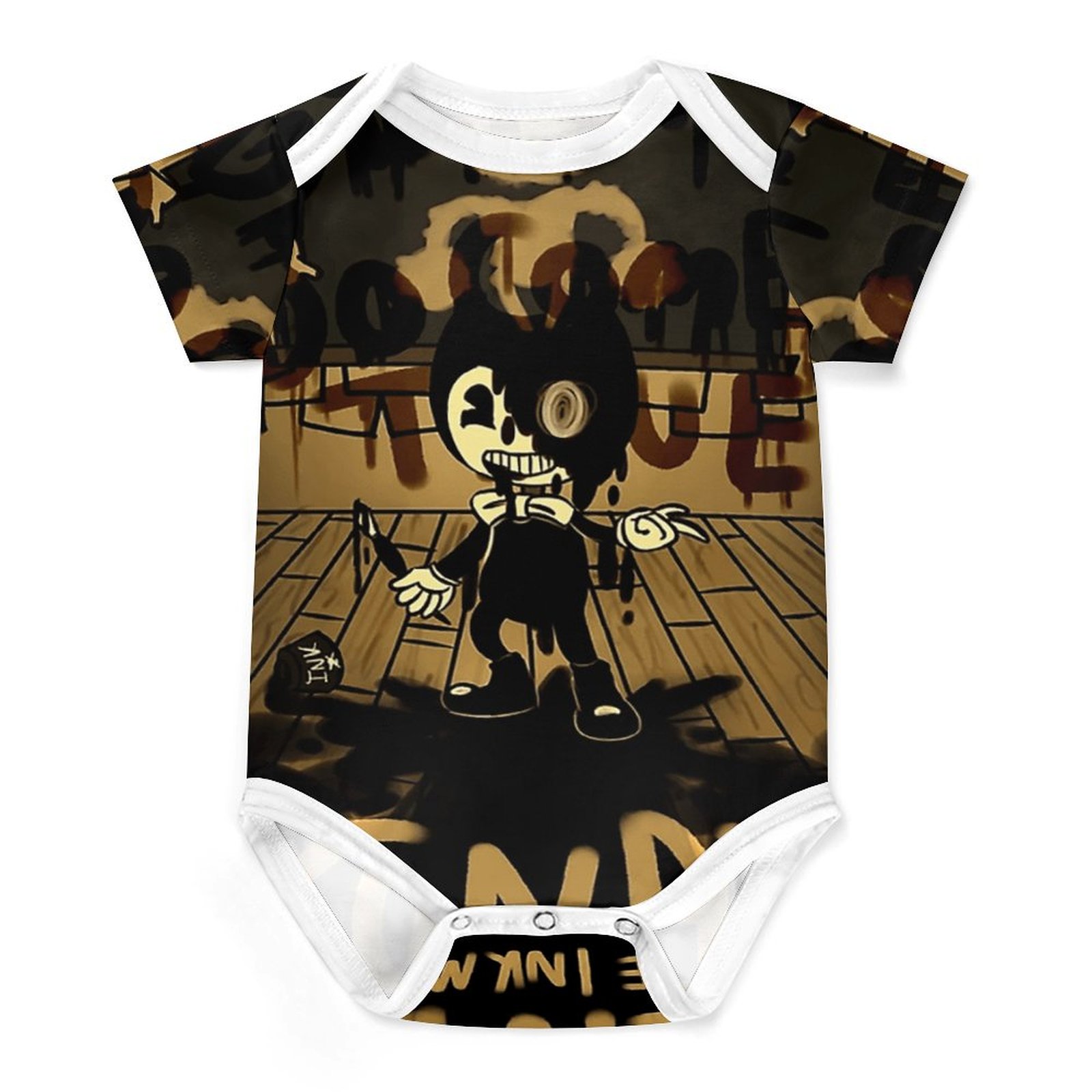 Bendy And The Ink Machine Baby Bodysuit Boy Girl Clothes Soft Newborn ...