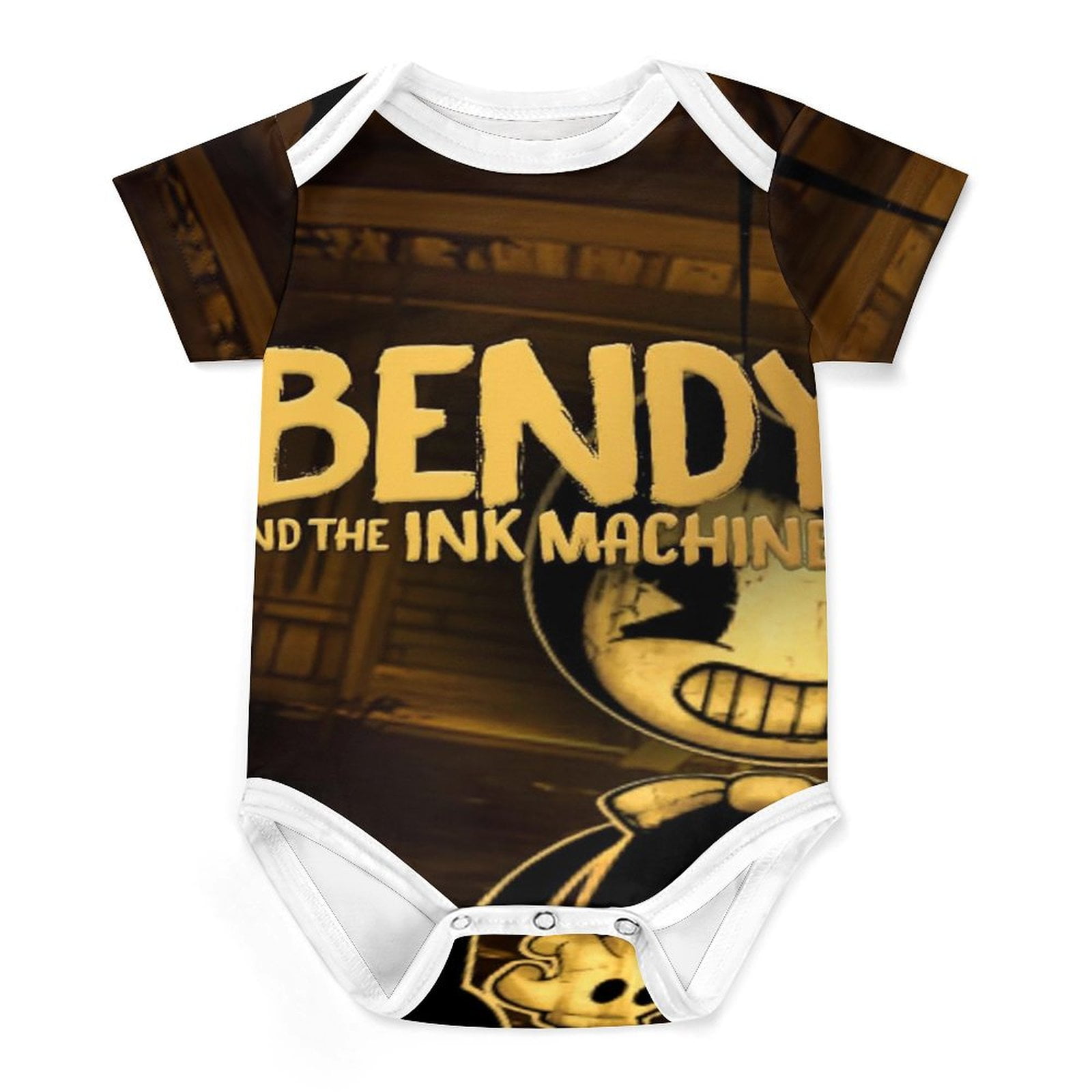 Bendy And The Ink Machine Baby Bodysuit Boy Girl Clothes Soft Newborn ...
