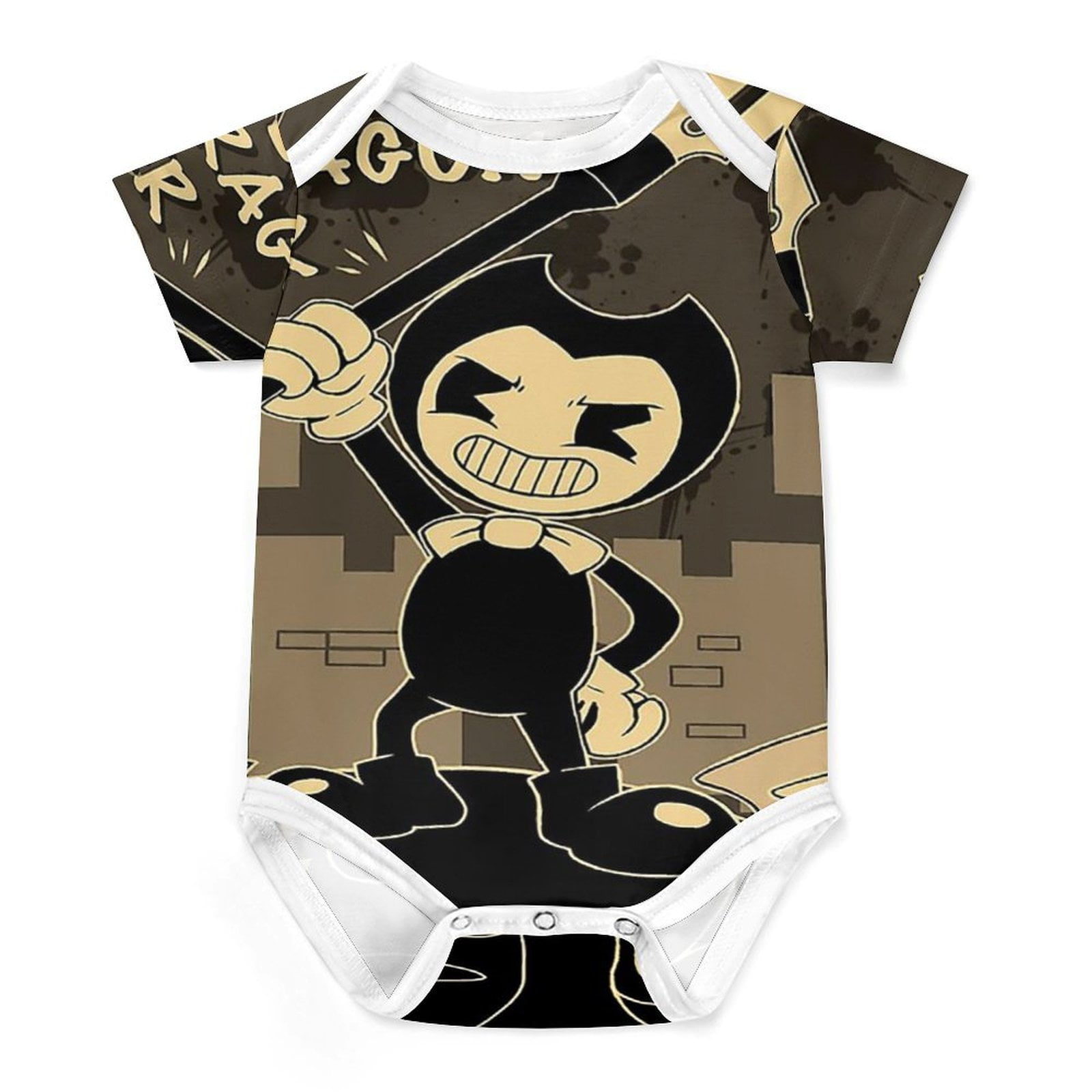 Bendy And The Ink Machine Baby Bodysuit Boy Girl Clothes Soft Newborn ...