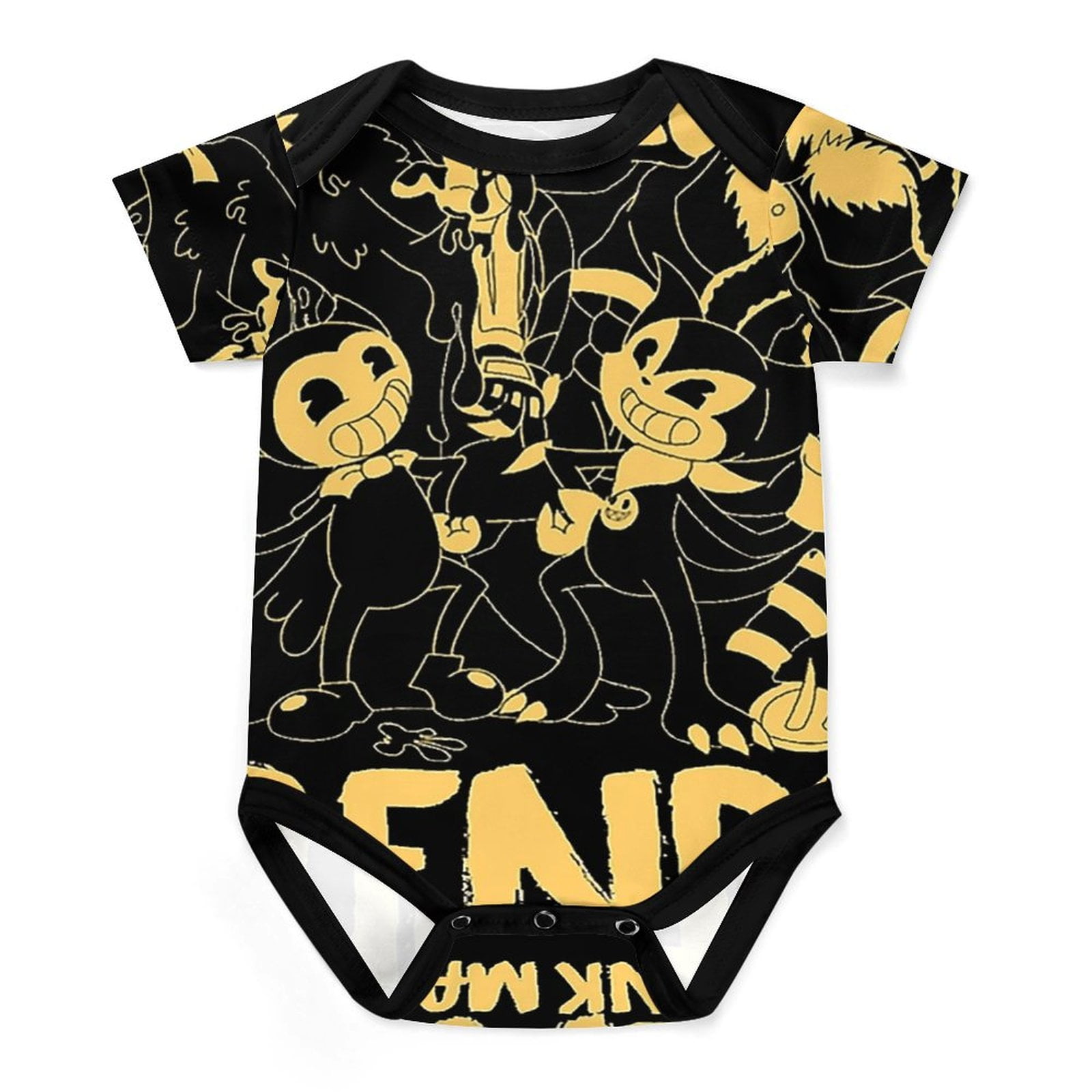 Bendy And The Ink Machine Baby Bodysuit Boy Girl Clothes Soft Newborn ...