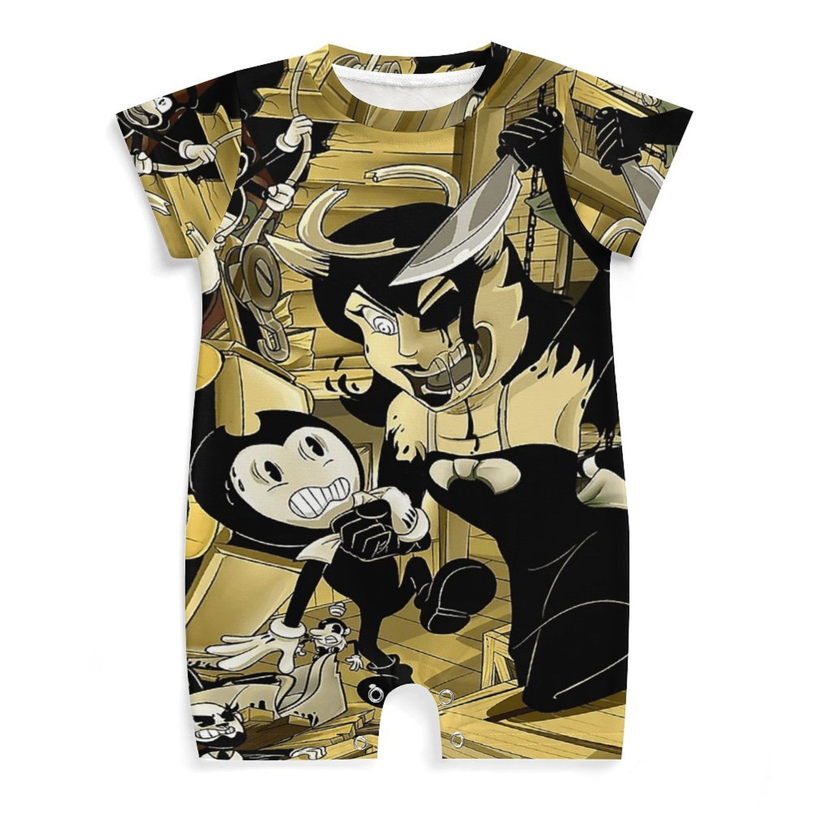 Bendy And The Ink Machine Baby Boy Girl Short Sleeve Romper Clothing ...