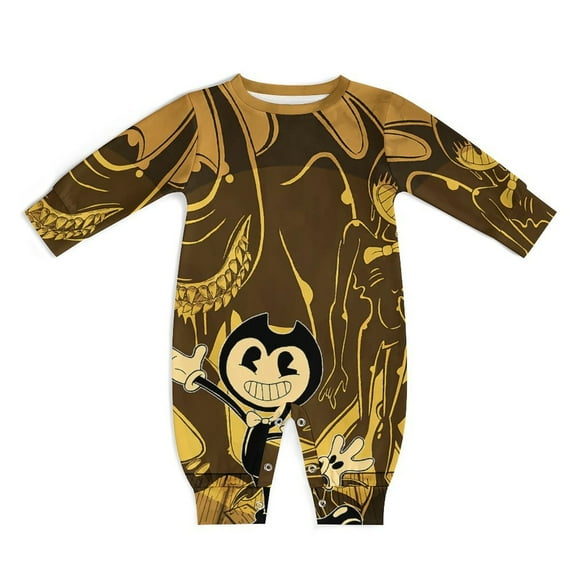 Bendy And The Ink Machine Baby Long Sleeve Footless, Infant Playsuit ...