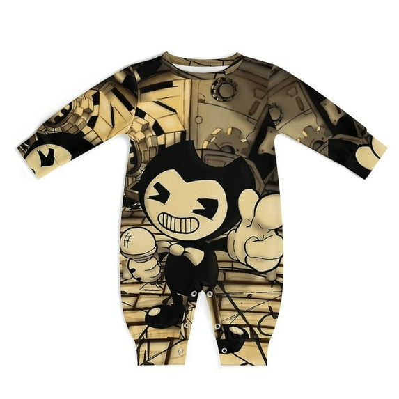 Bendy And The Ink Machine Baby Long Sleeve Footless, Infant Playsuit ...