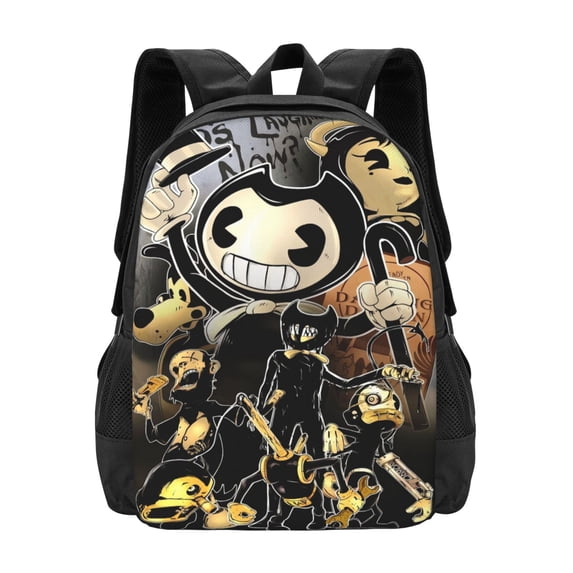 Bendy And The Ink Machine Backpack Unisex College Bookbags Laptop ...