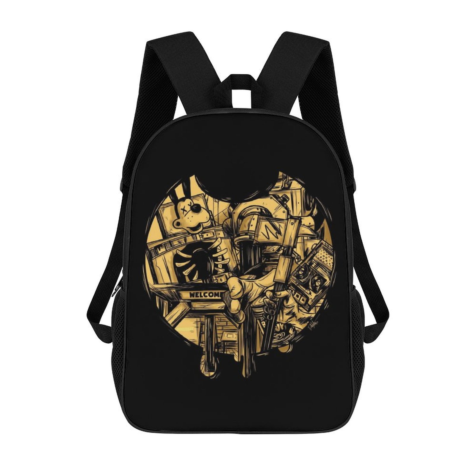 Bendy And The Ink Machine Backpack, Large Capacity Shool Backpack, 17 ...