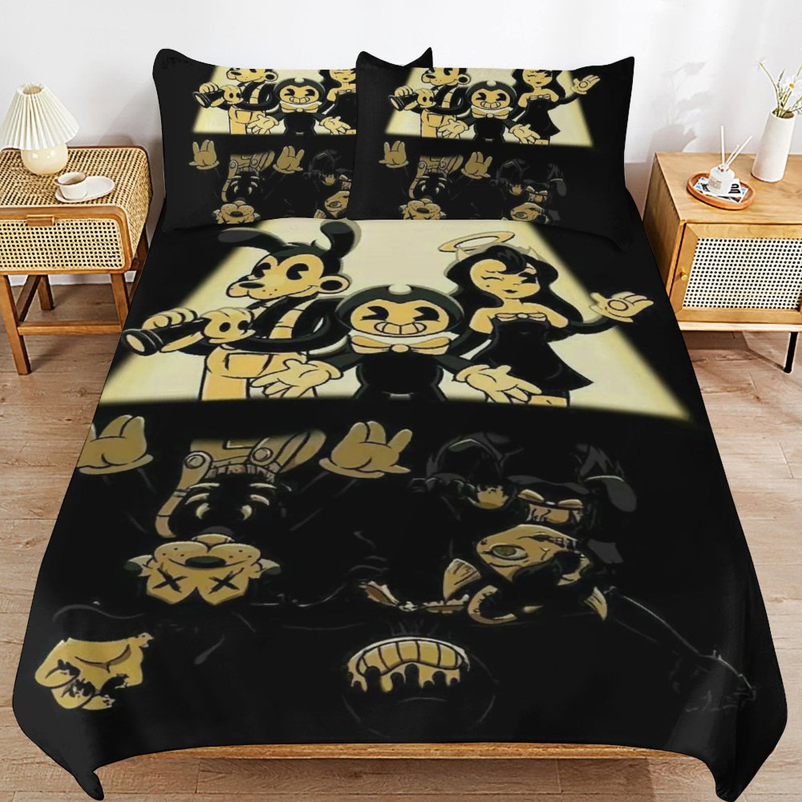 Bendy And The Ink Machine Bedding Sets Ultra Soft Skin-Friendly Duvet ...