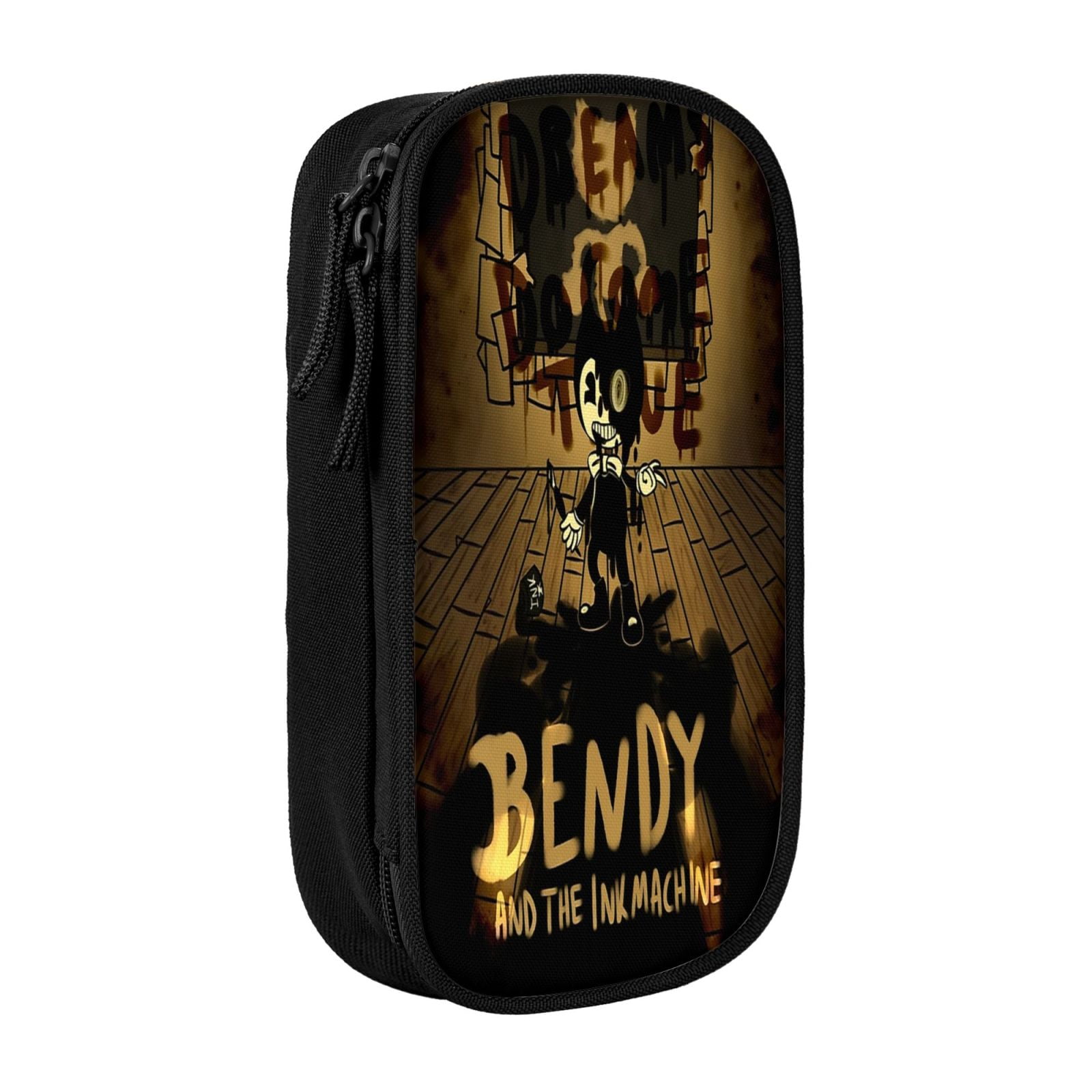 Bendy And The Ink Machine Big Capacity Pencil Case Bag With Zipper ...