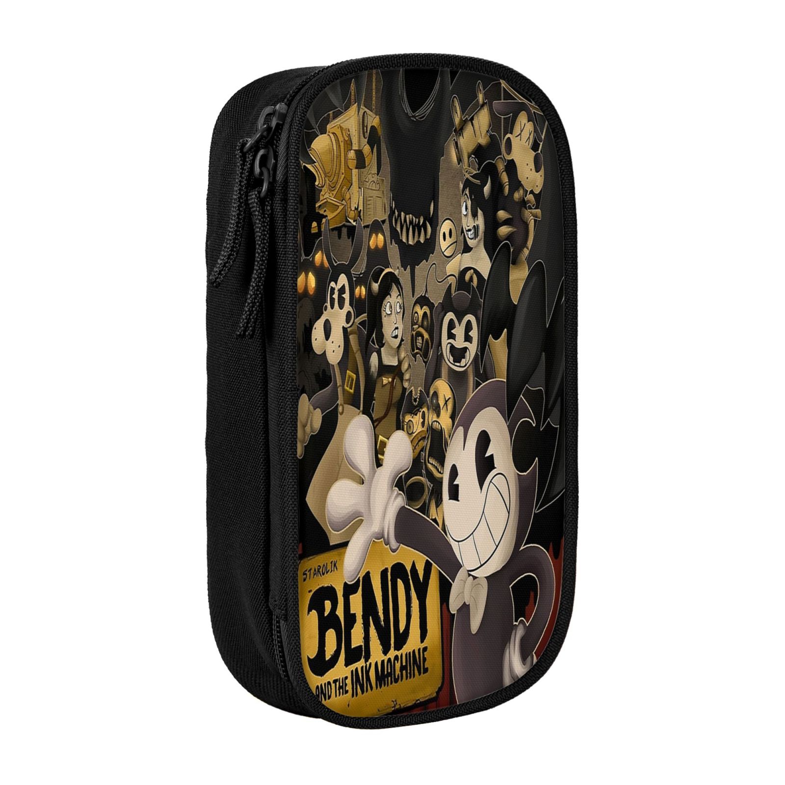 Bendy And The Ink Machine Big Capacity Pencil Case Bag With Zipper ...