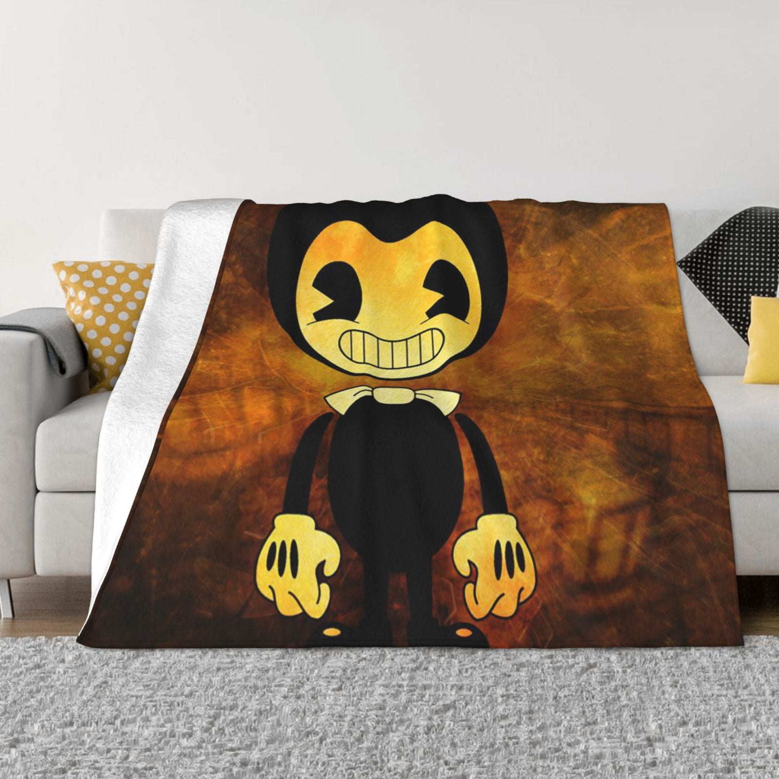 Bendy And The Ink Machine Blanket Super Soft Cozy Throw Blanket Fuzzy ...
