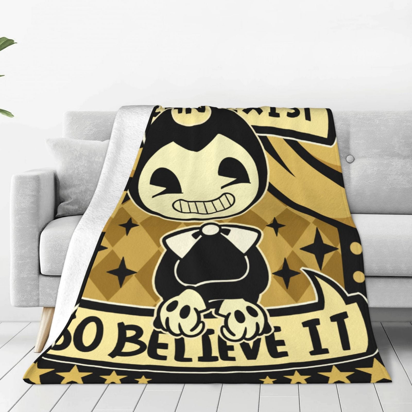 Bendy And The Ink Machine Blanket Super Soft Cozy Throw Blanket Fuzzy ...