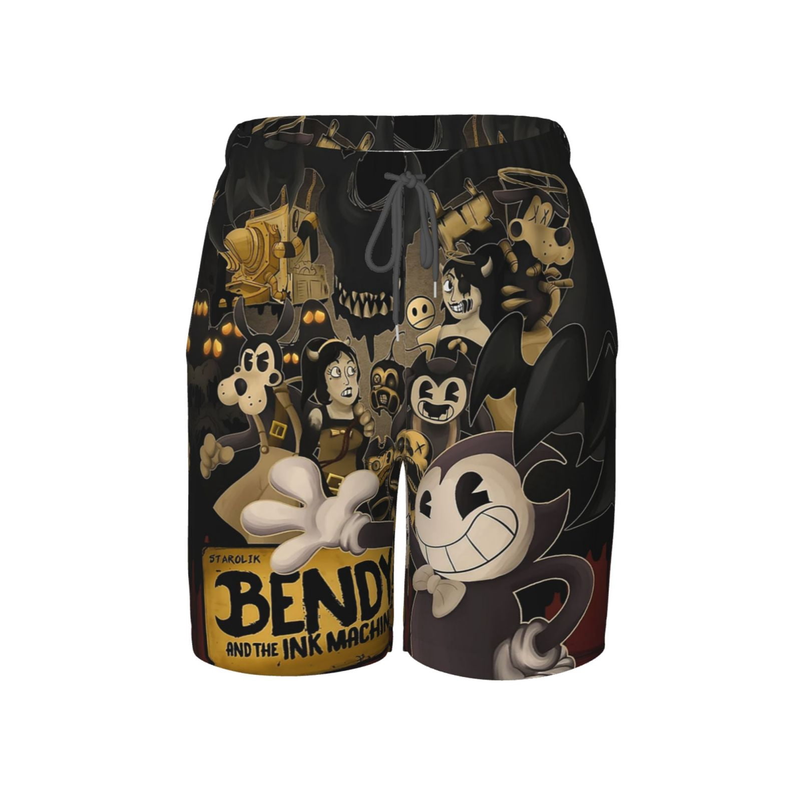 Bendy And The Ink Machine Boy'S Swim Trunks Quick Dry Board Shorts Kids ...