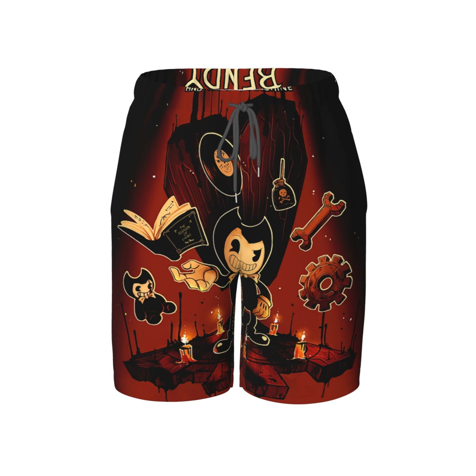 Bendy And The Ink Machine Boy'S Swim Trunks Quick Dry Board Shorts Kids ...