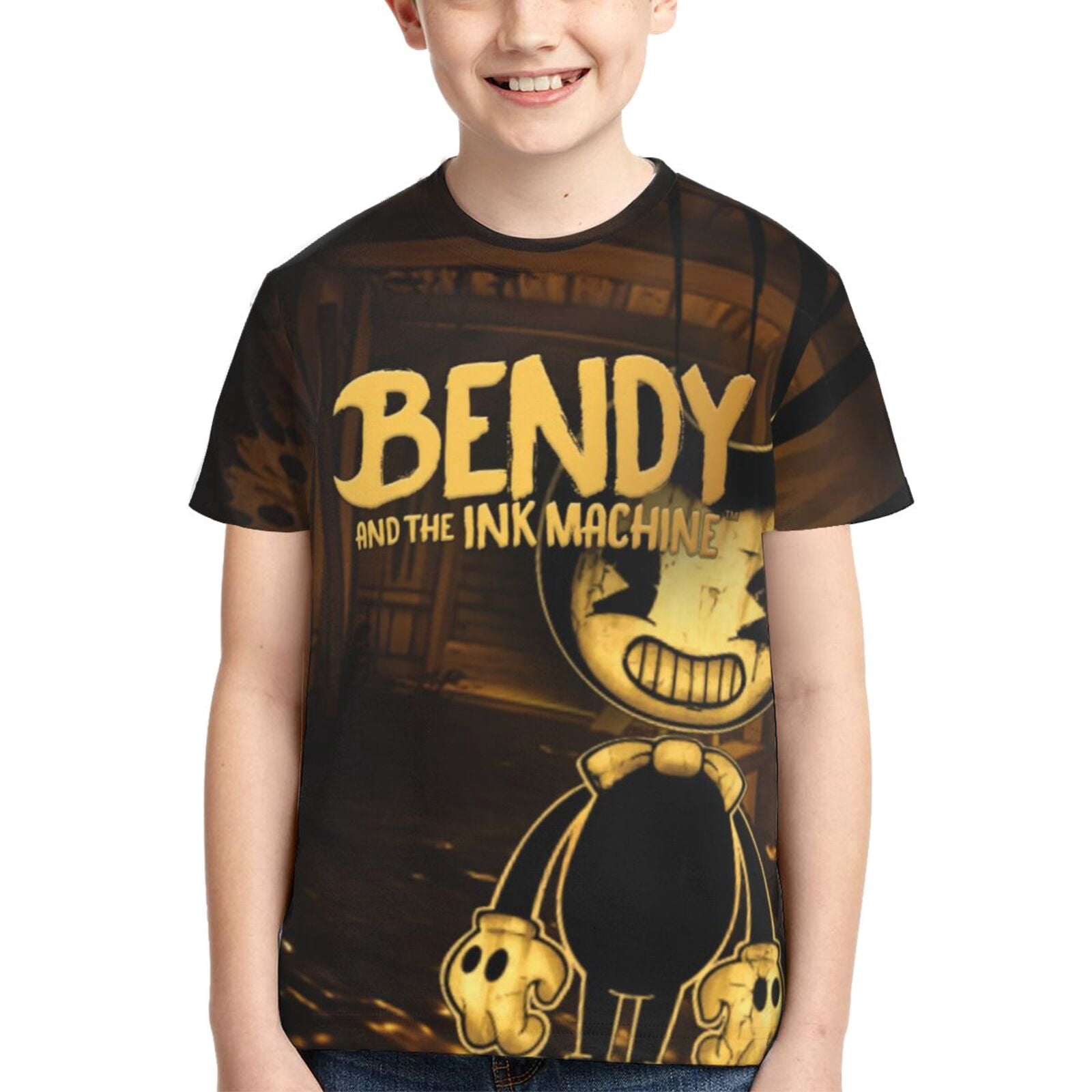 Bendy And The Ink Machine Boys Girls 3d Graphic Printed T-Shirt ...
