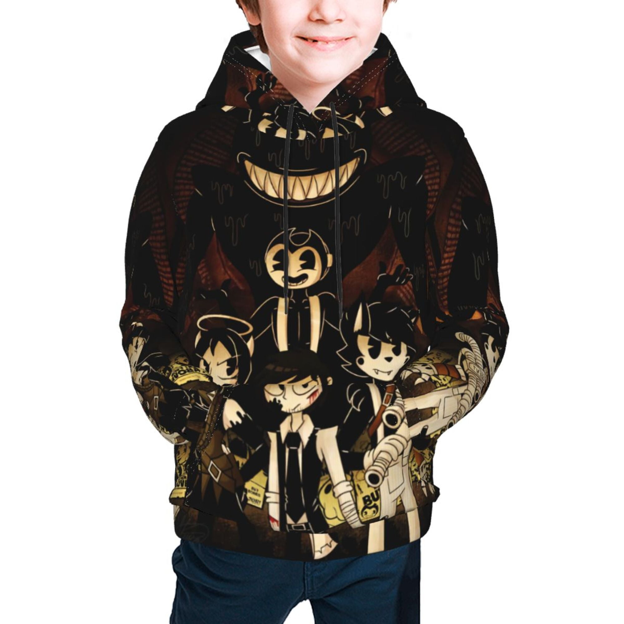 Bendy And The Ink Machine Boys Girls Hoodies Fashion Graphic Hooded ...