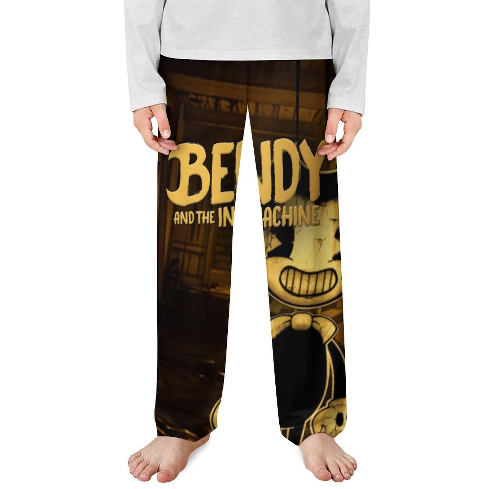 Bendy And The Ink Machine Boys Girls Pajamas Pants Soft Elastic Waist ...