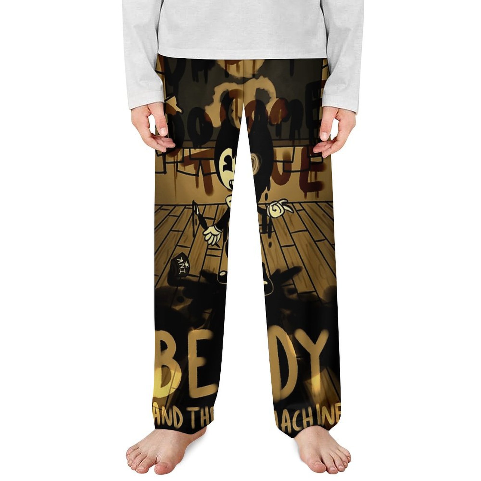 Bendy And The Ink Machine Boys Girls Pajamas Pants Soft Elastic Waist ...