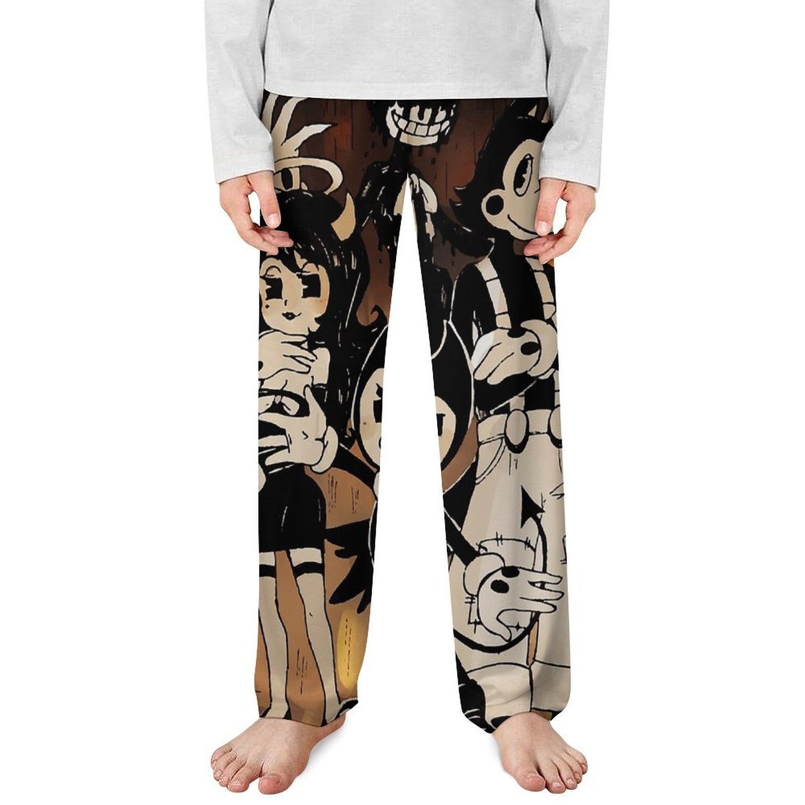 Bendy And The Ink Machine Boys Girls Pajamas Pants Soft Elastic Waist ...