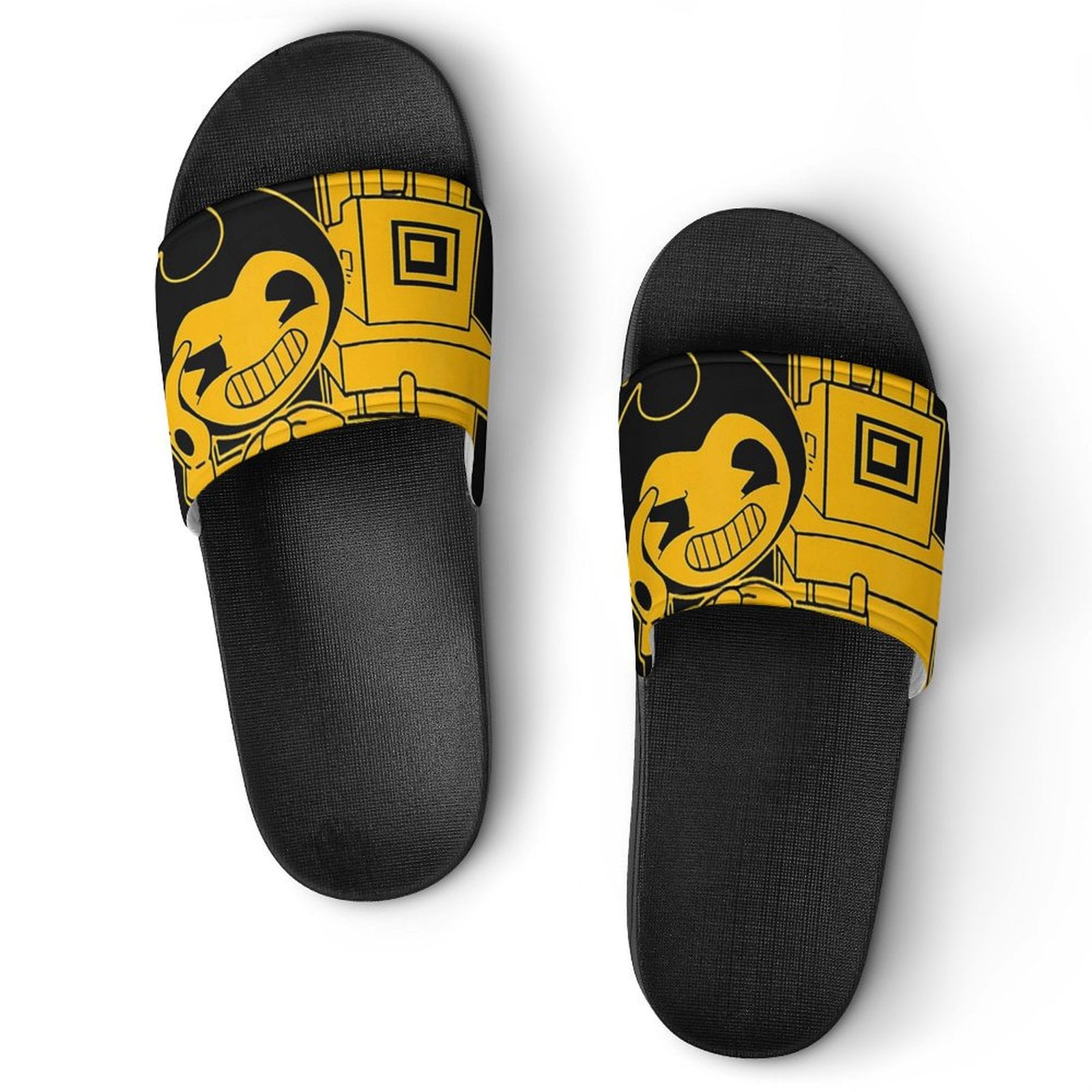 Bendy And The Ink Machine Boys Slide Sandals, Comfort Casual Pool Slide ...