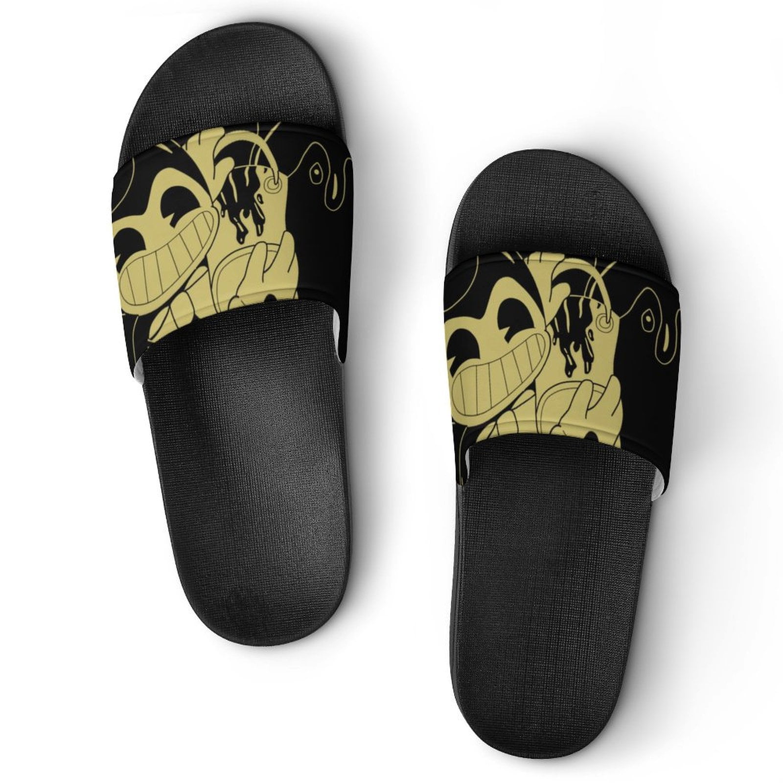Bendy And The Ink Machine Boys Slide Sandals, Comfort Casual Pool Slide ...