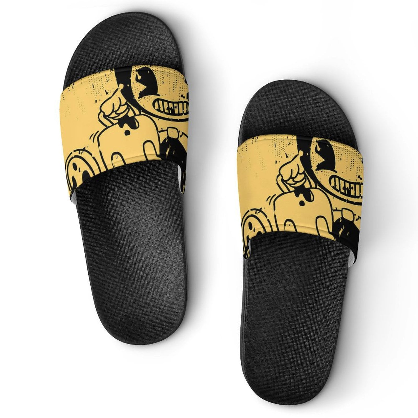 Bendy And The Ink Machine Boys Slide Sandals, Comfort Casual Pool Slide ...