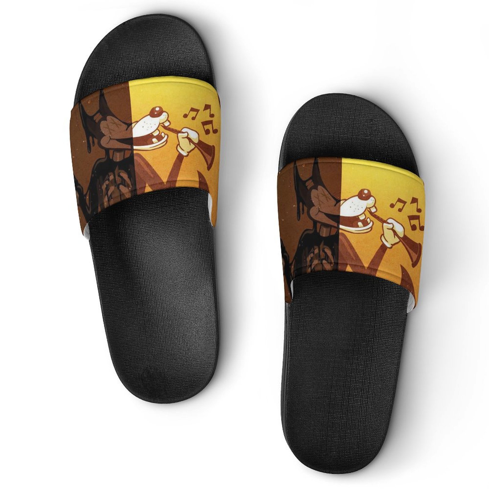 Bendy And The Ink Machine Boys Slide Sandals, Comfort Casual Pool Slide ...