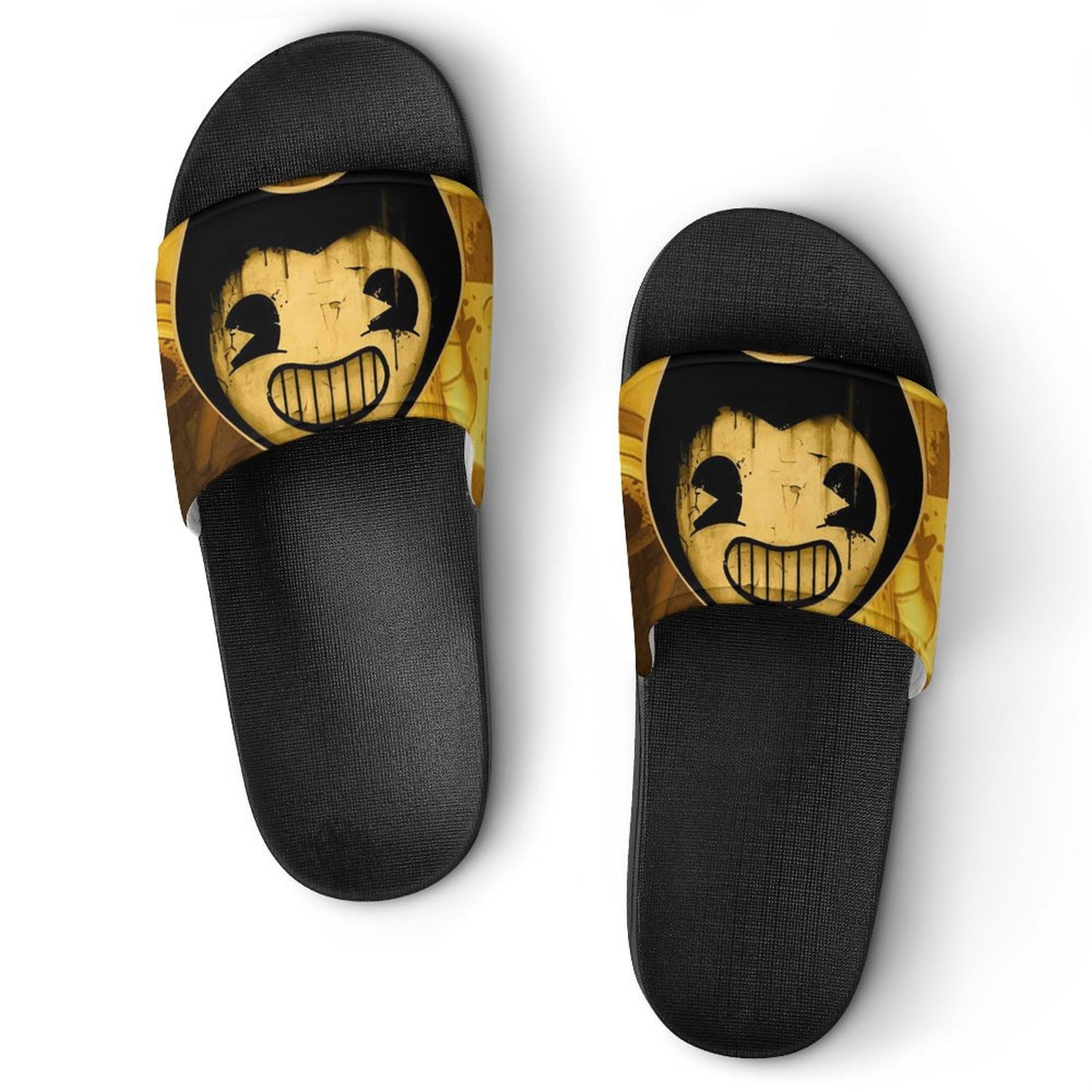 Bendy And The Ink Machine Boys Slide Sandals, Comfort Casual Pool Slide ...