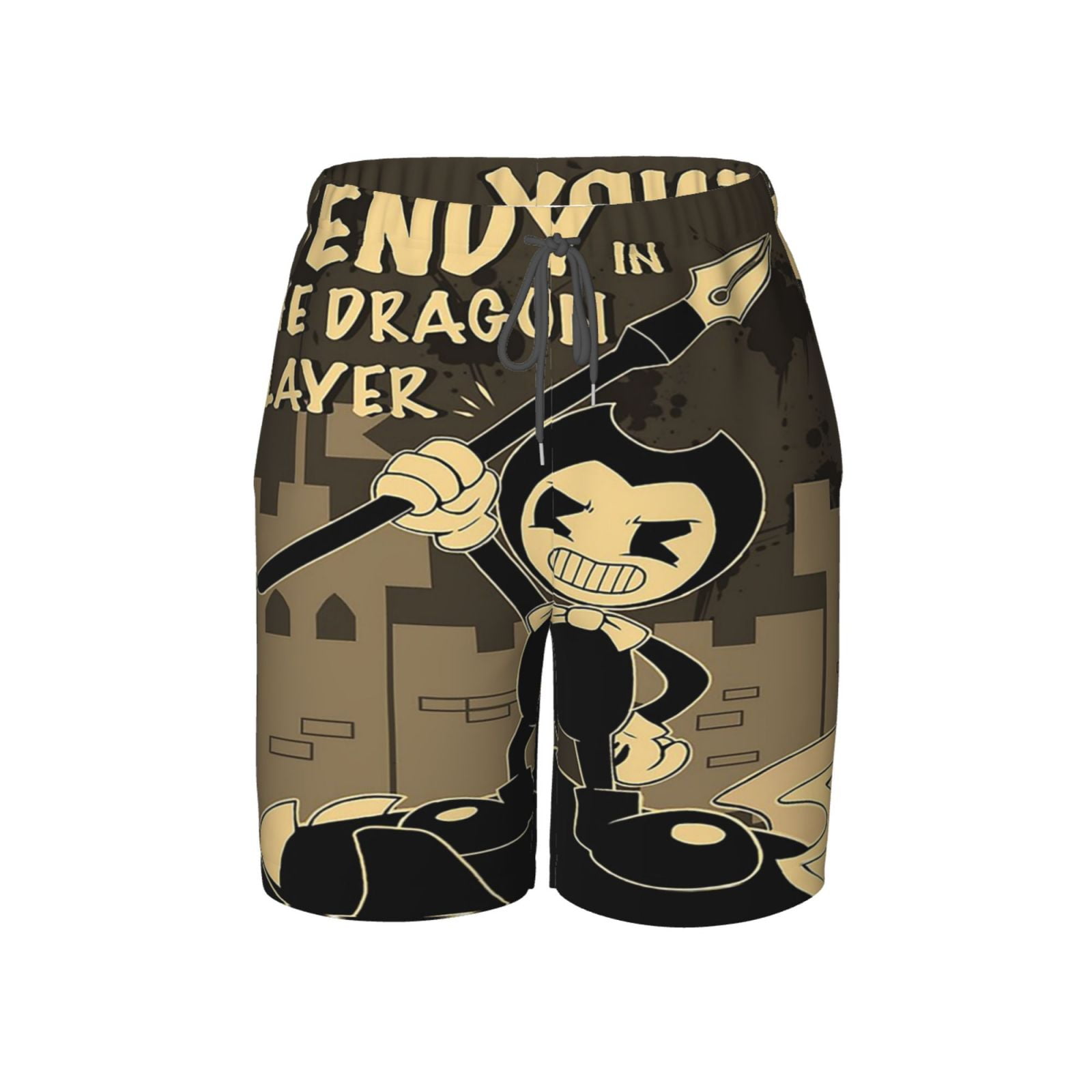Bendy And The Ink Machine Boys Swim Trunks Quick Dry Swim Shorts Kids ...