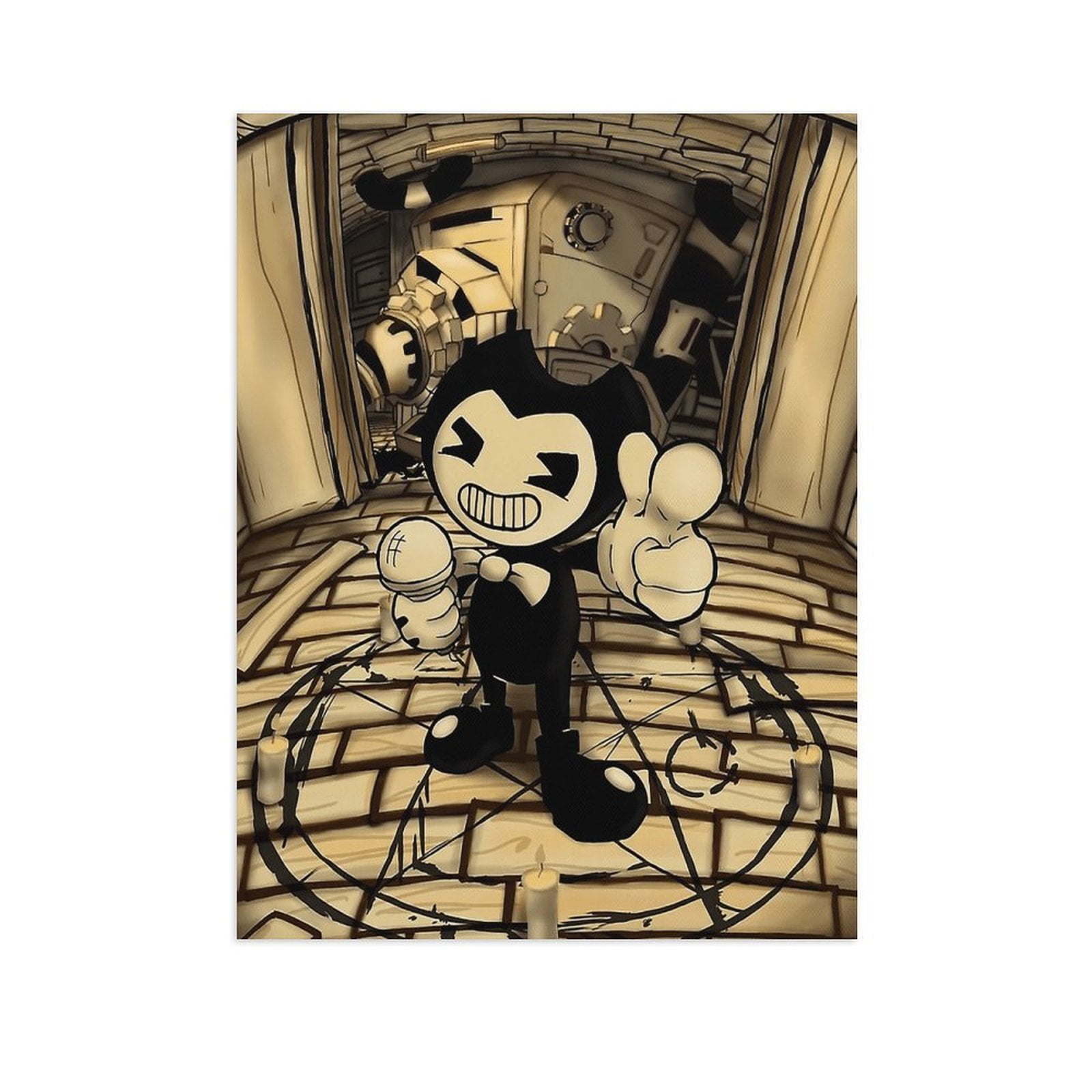 Bendy And The Ink Machine Canvas Wall Art Painting Artwork Picutures ...