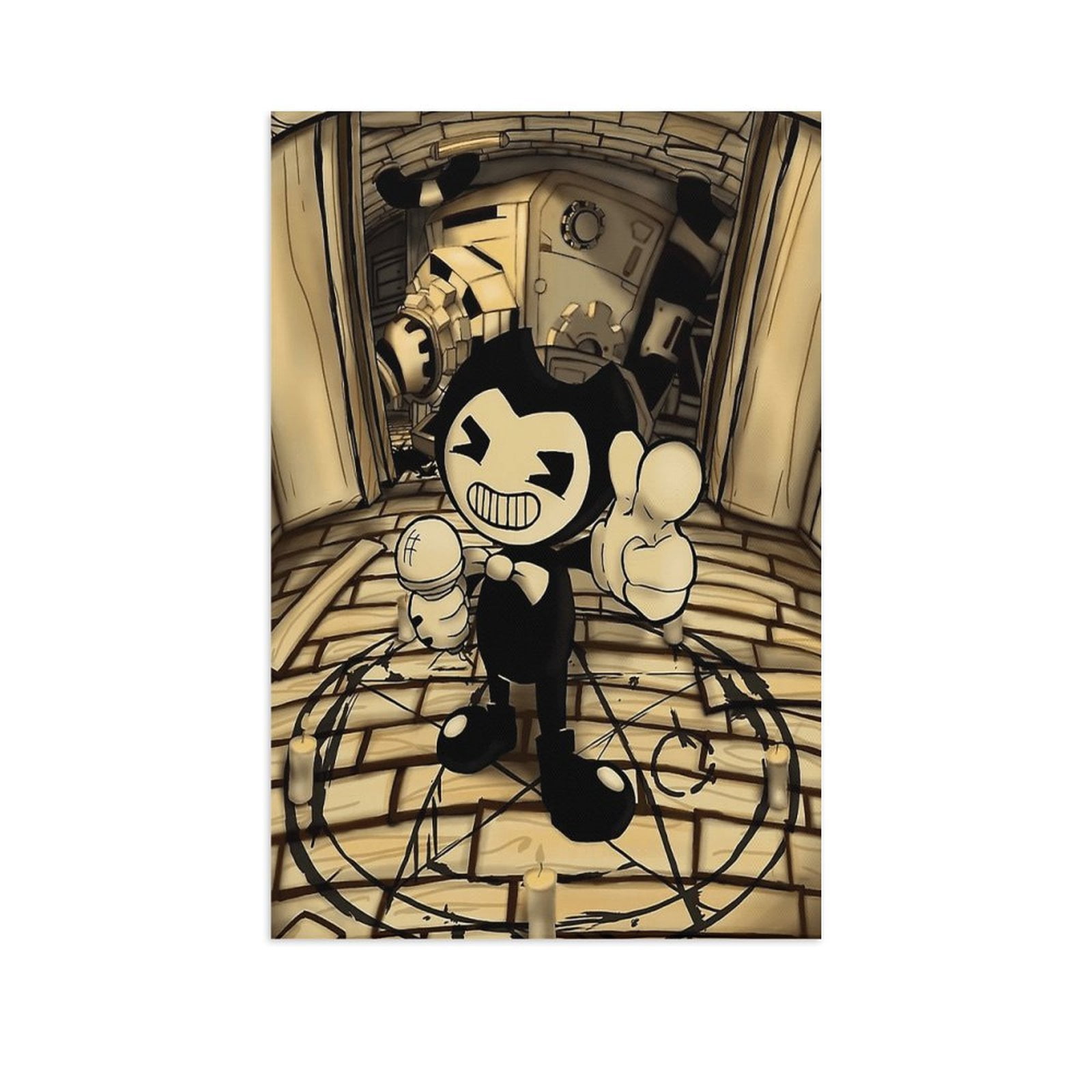 Bendy And The Ink Machine Canvas Wall Art Painting Artwork Picutures ...