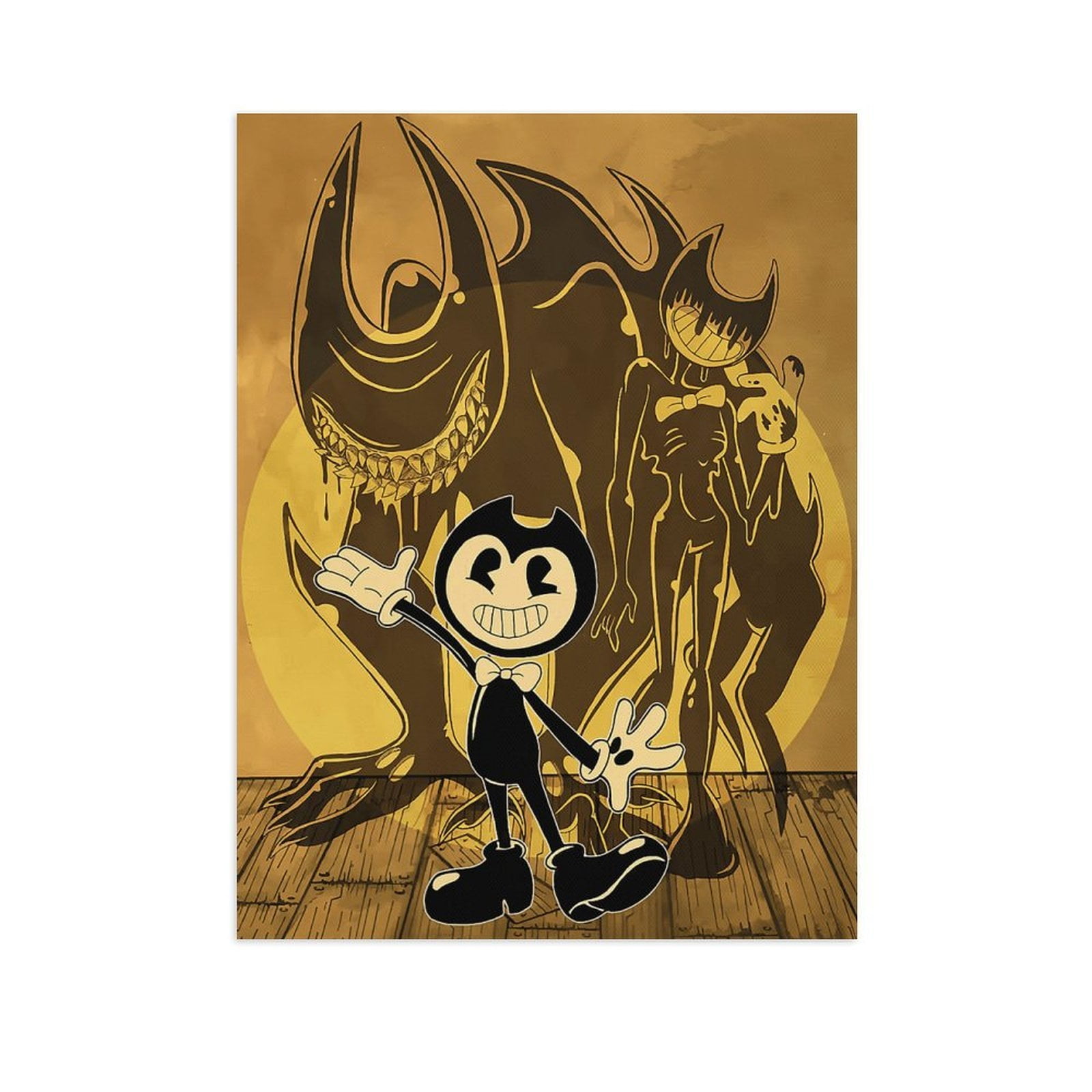 Bendy And The Ink Machine Canvas Wall Art Painting Artwork Picutures ...