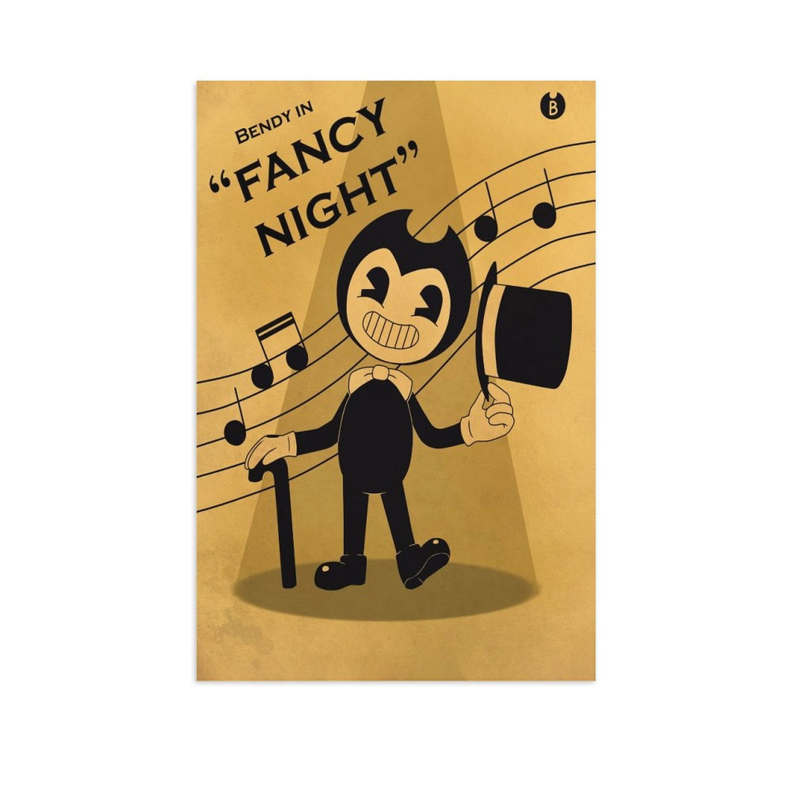 Bendy And The Ink Machine Canvas Wall Art Painting Artwork Picutures ...