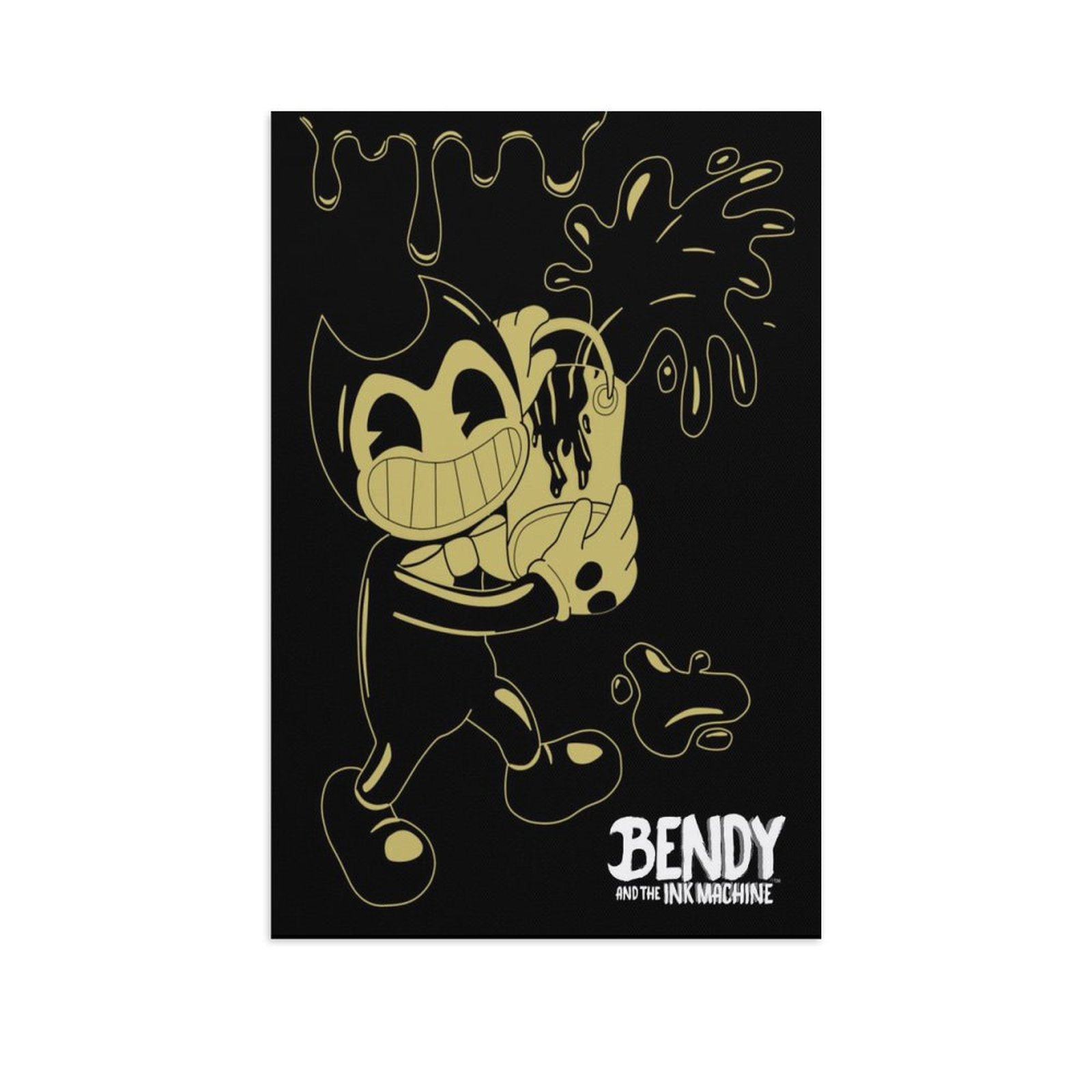 Bendy And The Ink Machine Canvas Wall Art Painting Artwork Picutures ...
