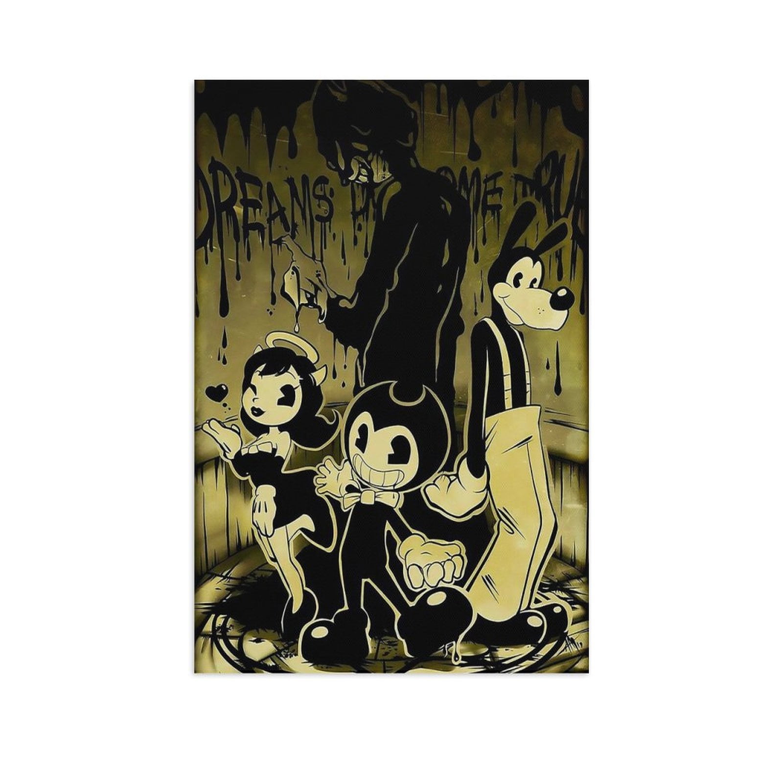 Bendy And The Ink Machine Canvas Wall Art Painting Artwork Picutures ...