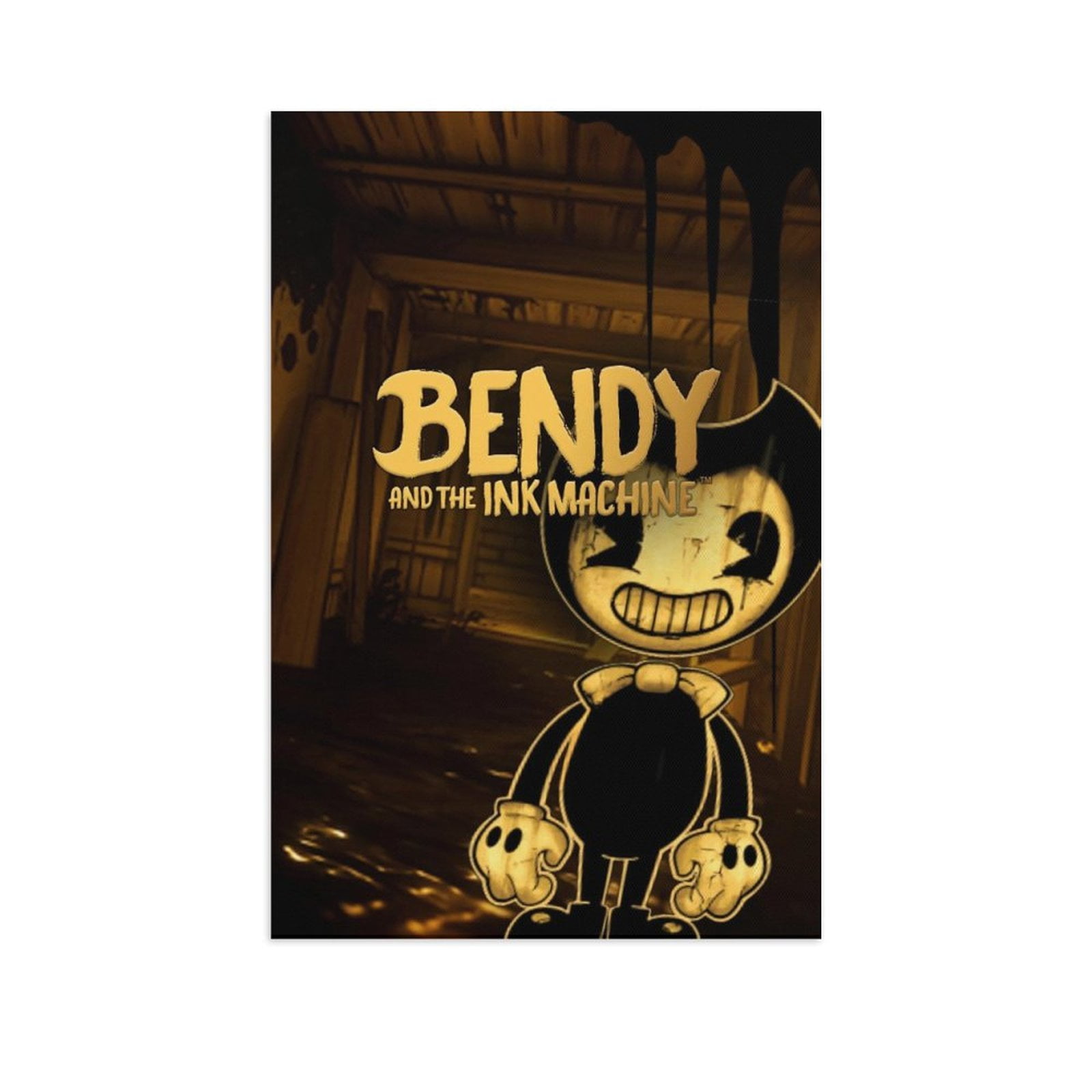 Bendy And The Ink Machine Canvas Wall Art Painting Artwork Picutures ...