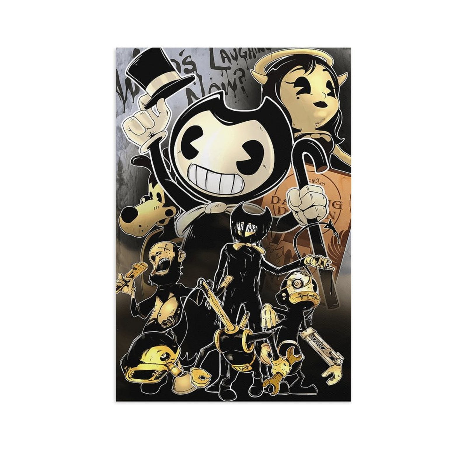 Bendy And The Ink Machine Canvas Wall Art Painting Artwork Picutures ...