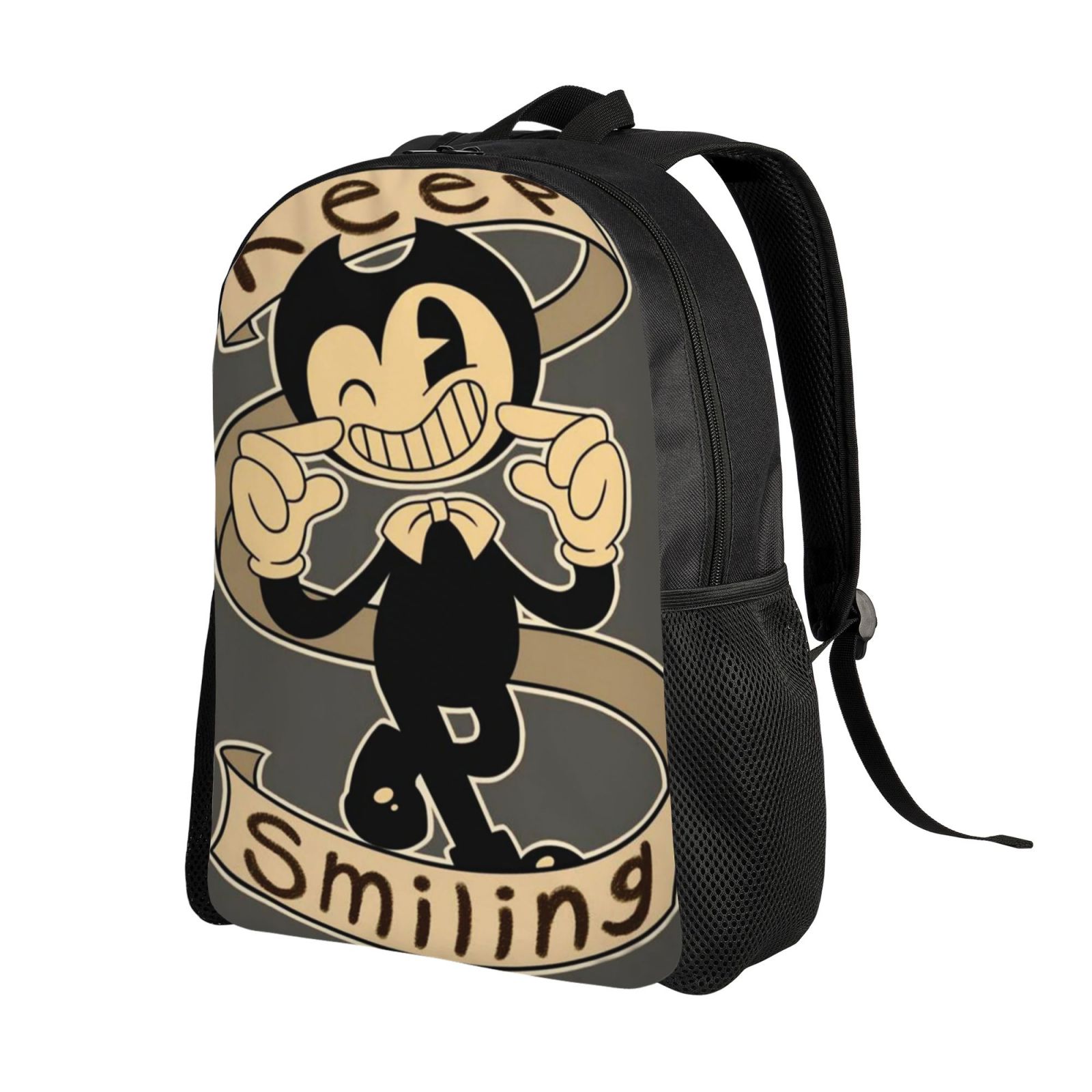 Bendy And The Ink Machine Cartoon Backpack, 3D Printed Student Kids ...