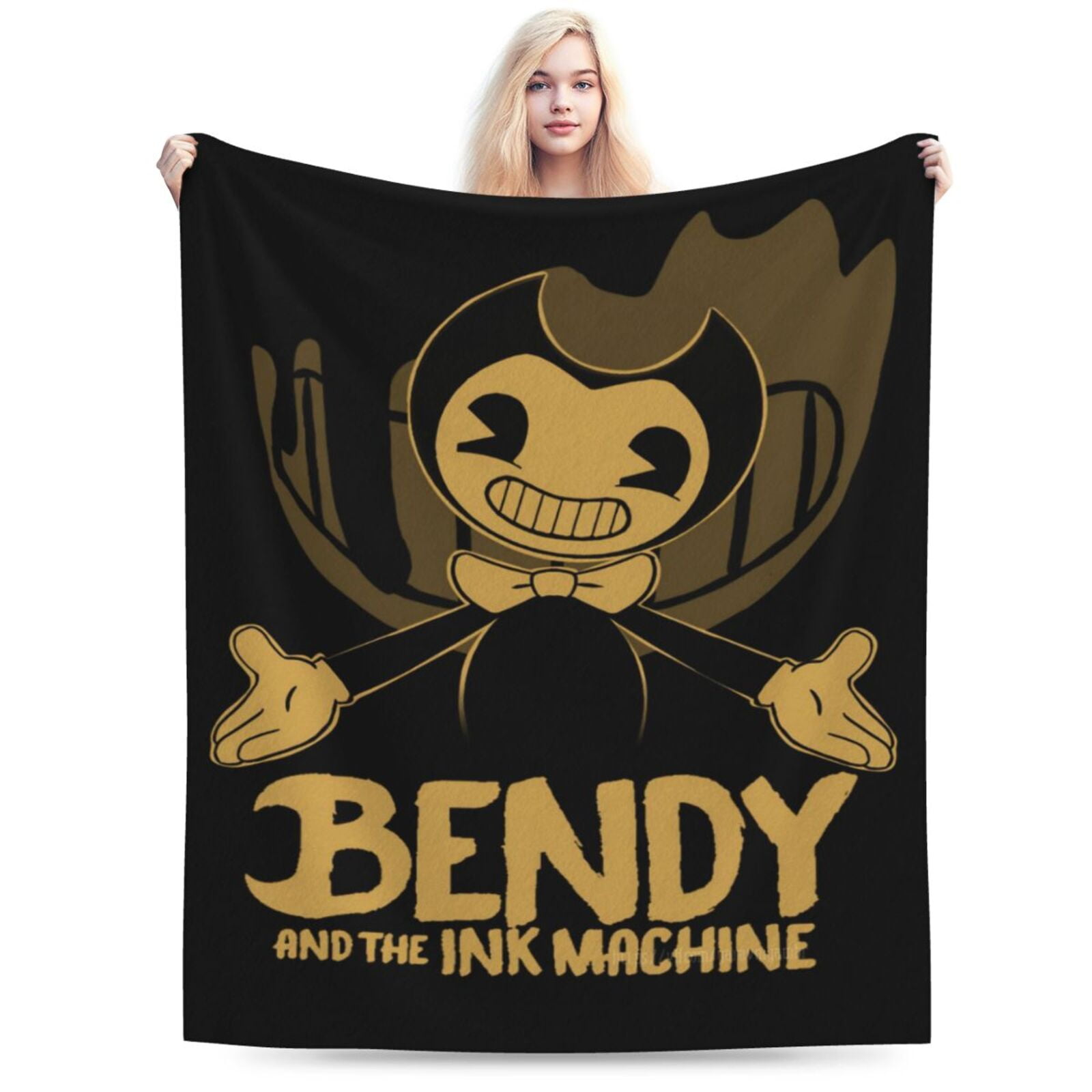 Bendy And The Ink Machine Cartoon Blanket, Super Soft Large Fluffy ...