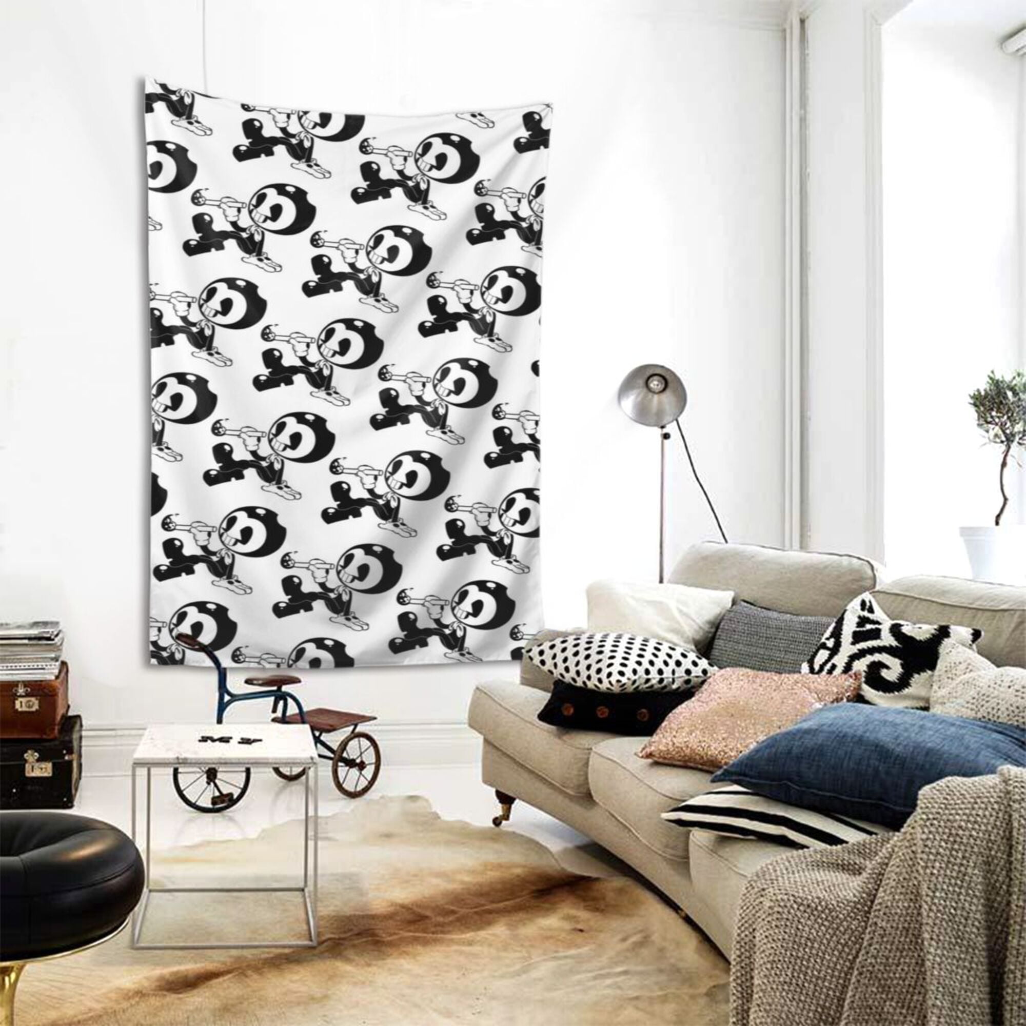 Bendy And The Ink Machine Cartoon Tapestry Large Wall Art Tapestries ...