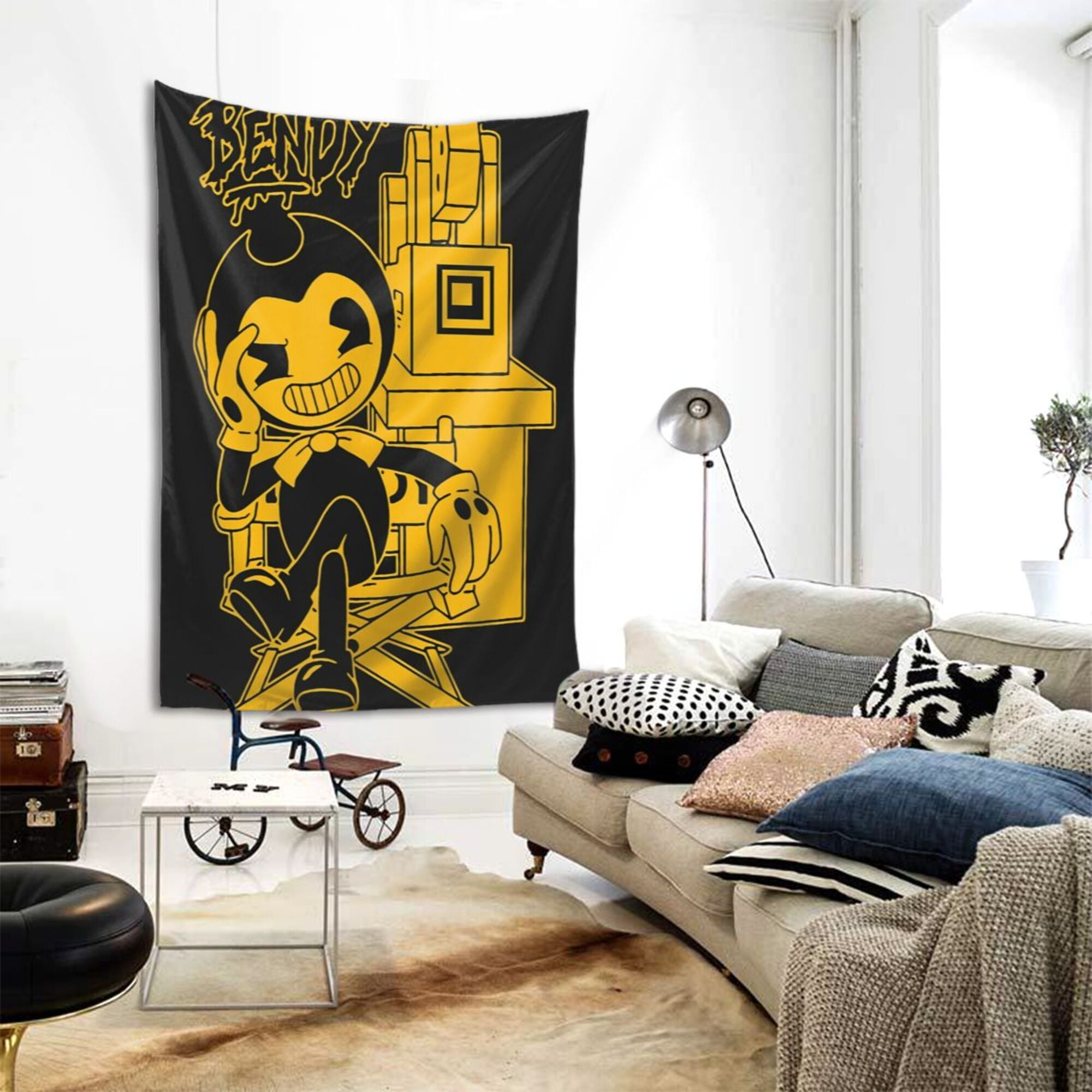 Bendy And The Ink Machine Cartoon Tapestry Large Wall Art Tapestries ...