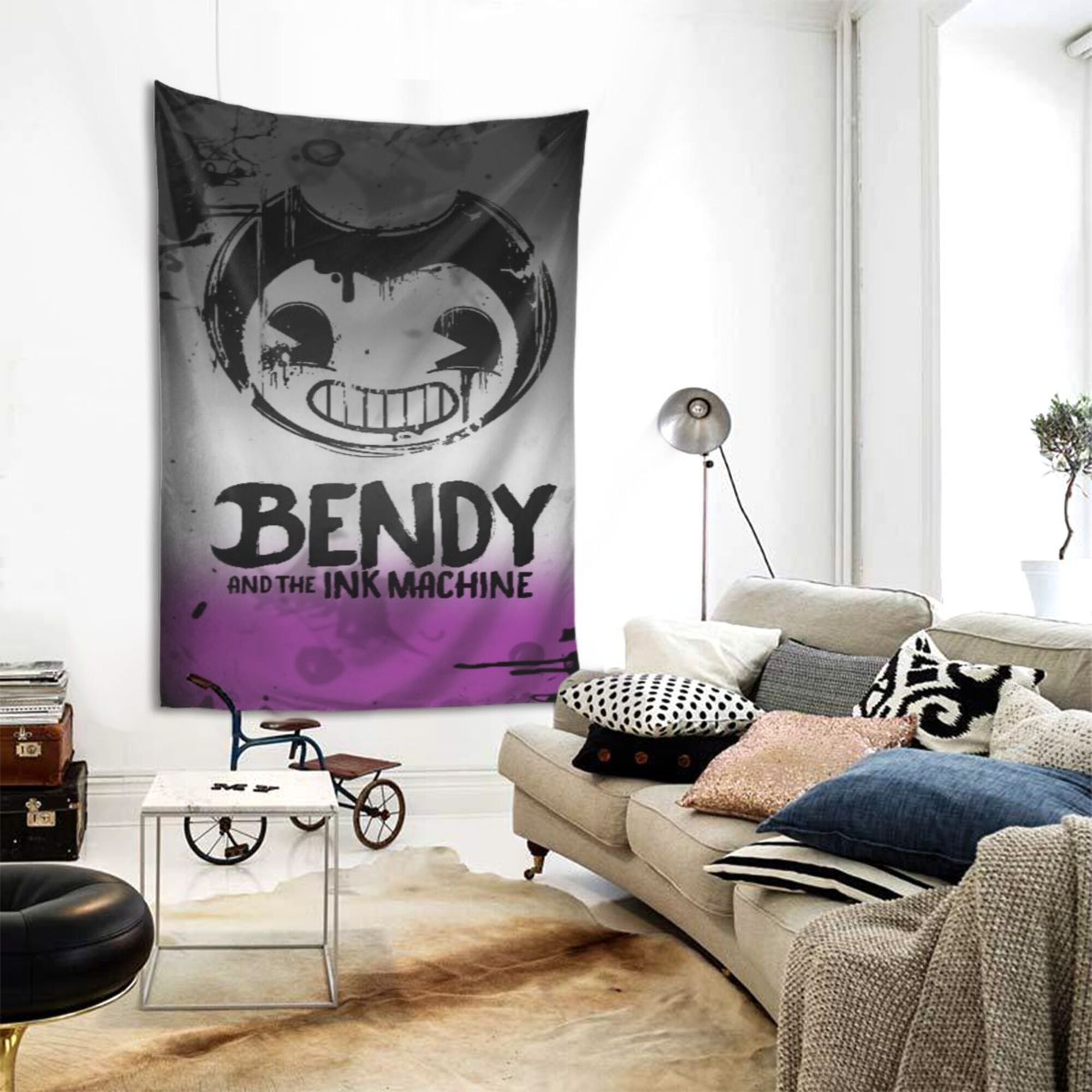 Bendy And The Ink Machine Cartoon Tapestry Large Wall Art Tapestries ...