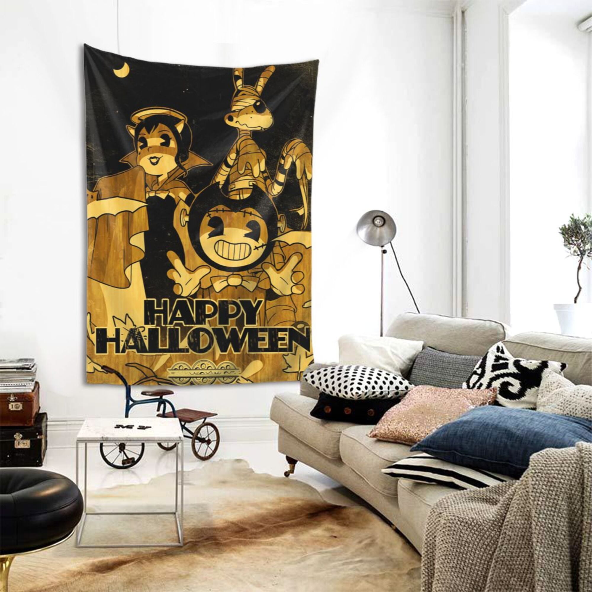 Bendy And The Ink Machine Cartoon Tapestry Large Wall Art Tapestries ...