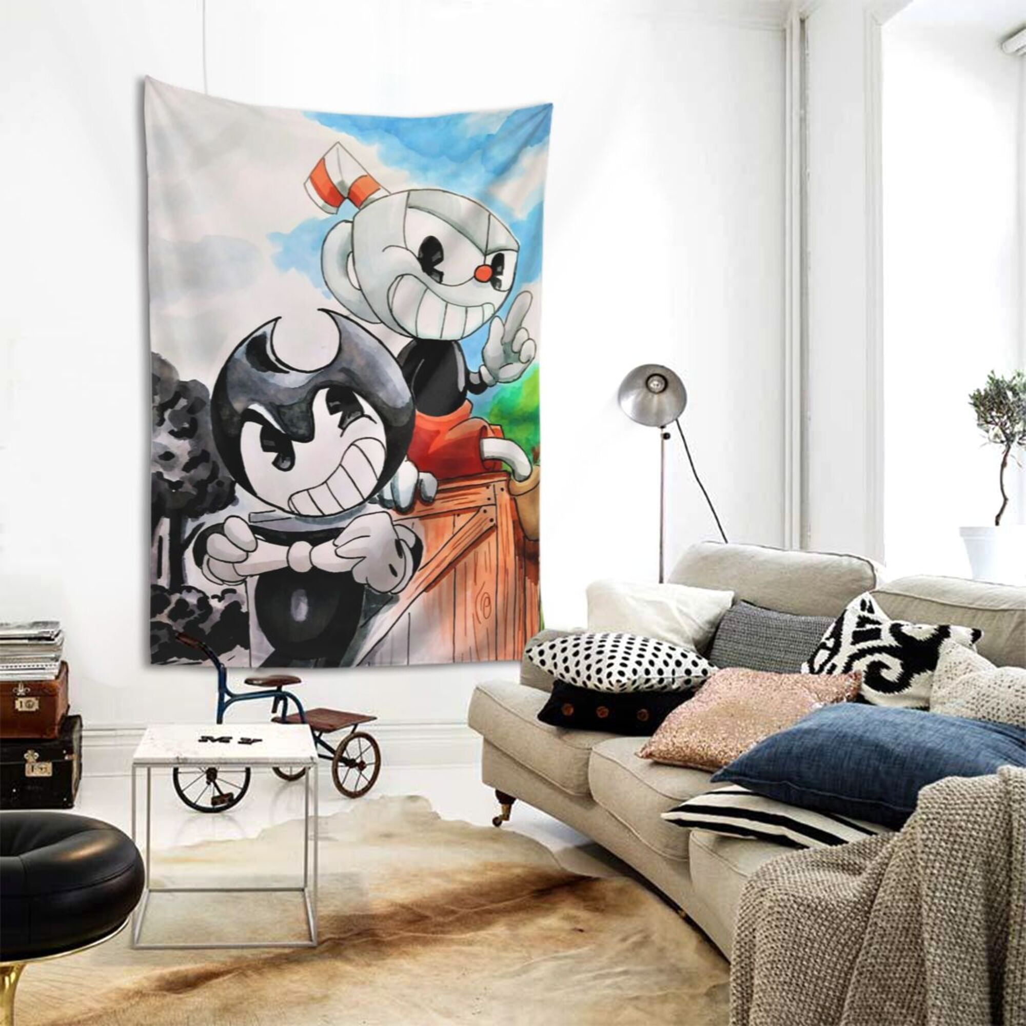 Bendy And The Ink Machine Cartoon Tapestry Large Wall Art Tapestries ...
