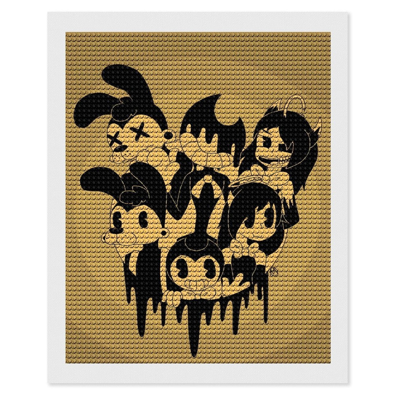 Bendy And The Ink Machine Cartoon diamond painting suitable for home ...