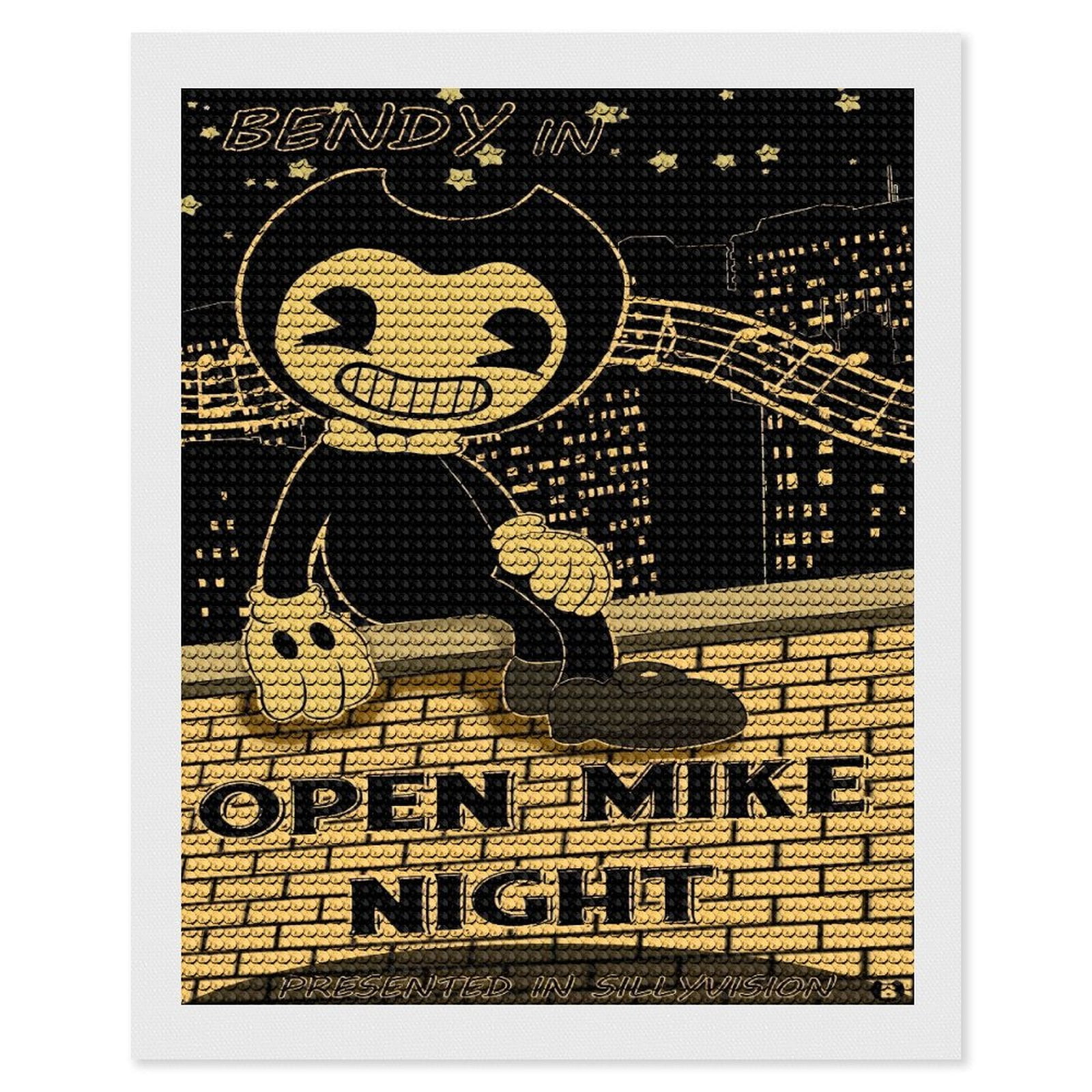 Bendy And The Ink Machine Cartoon diamond painting suitable for home ...