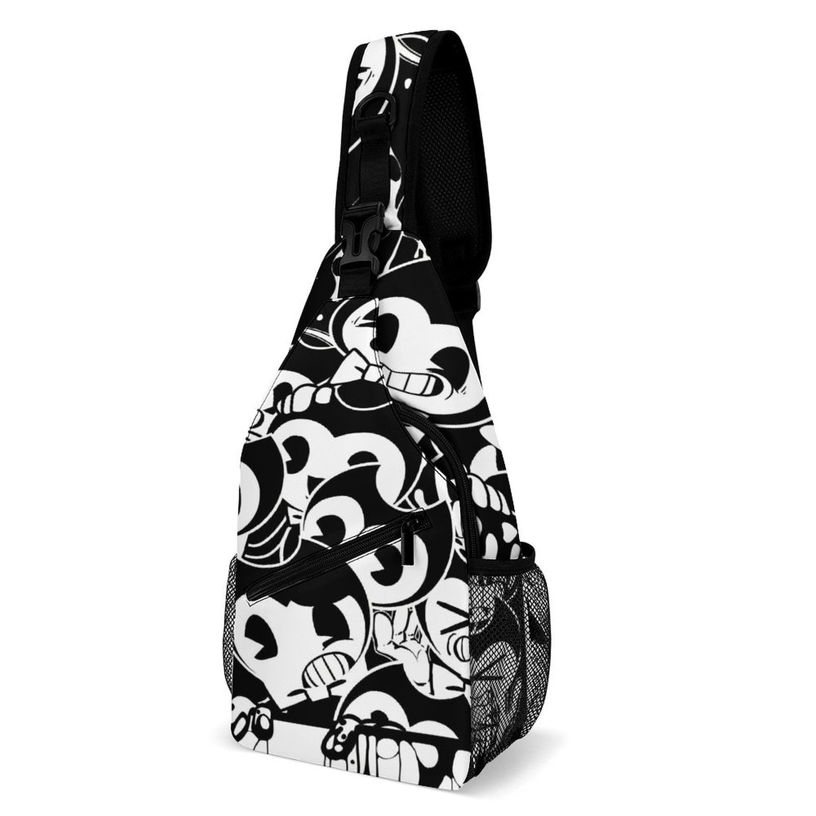 Bendy And The Ink Machine Cute anime messenger backpack travel hiking ...