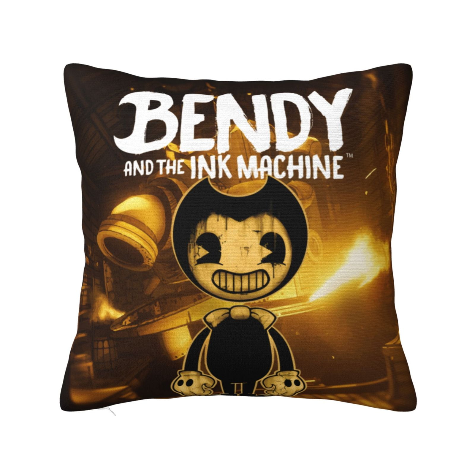 Bendy And The Ink Machine Decorative Square Throw Pillow Covers 24"X24 ...