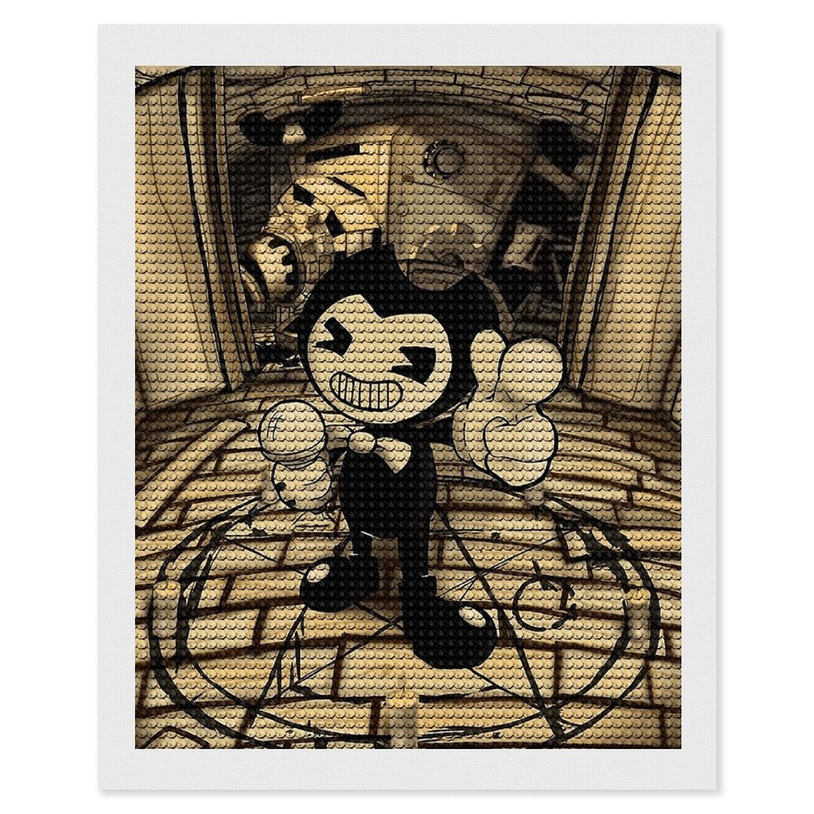 Bendy And The Ink Machine Diamond Art Kits for Adults Beginners Round ...