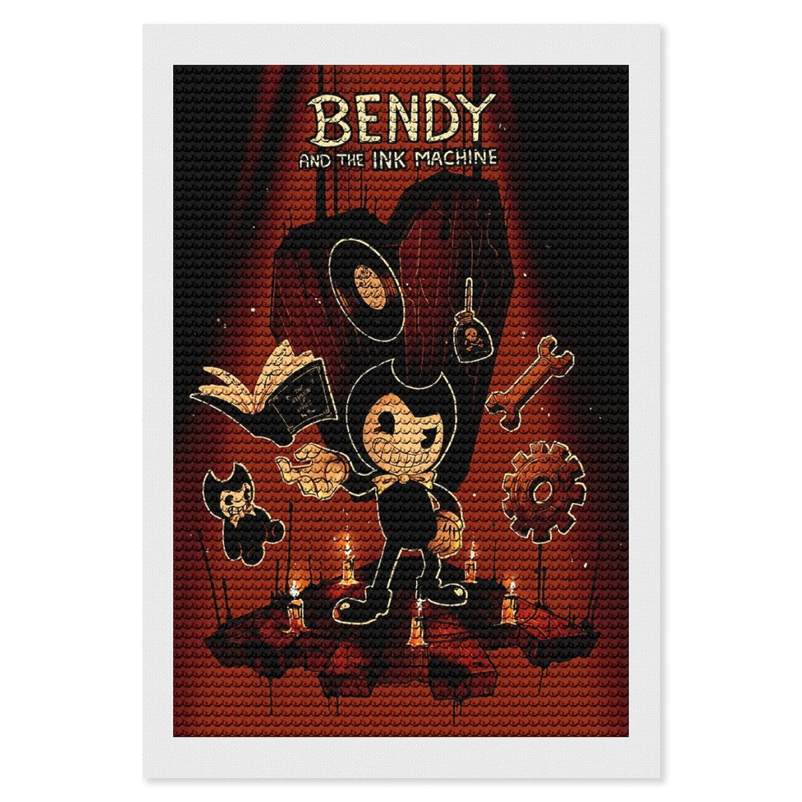 Bendy And The Ink Machine Diamond Art Kits for Adults Beginners Round ...