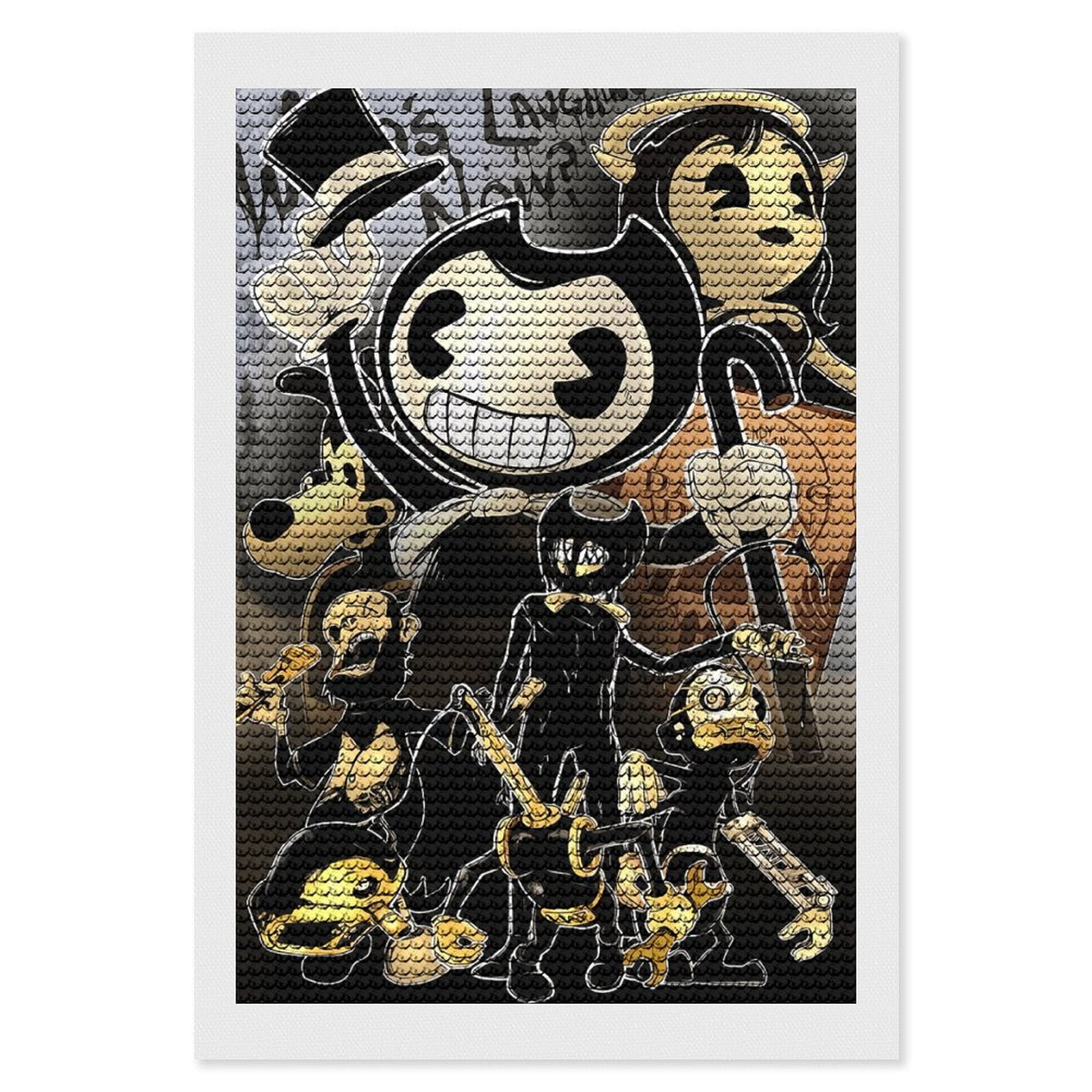 Bendy And The Ink Machine Diamond Art Kits for Adults Beginners Round ...