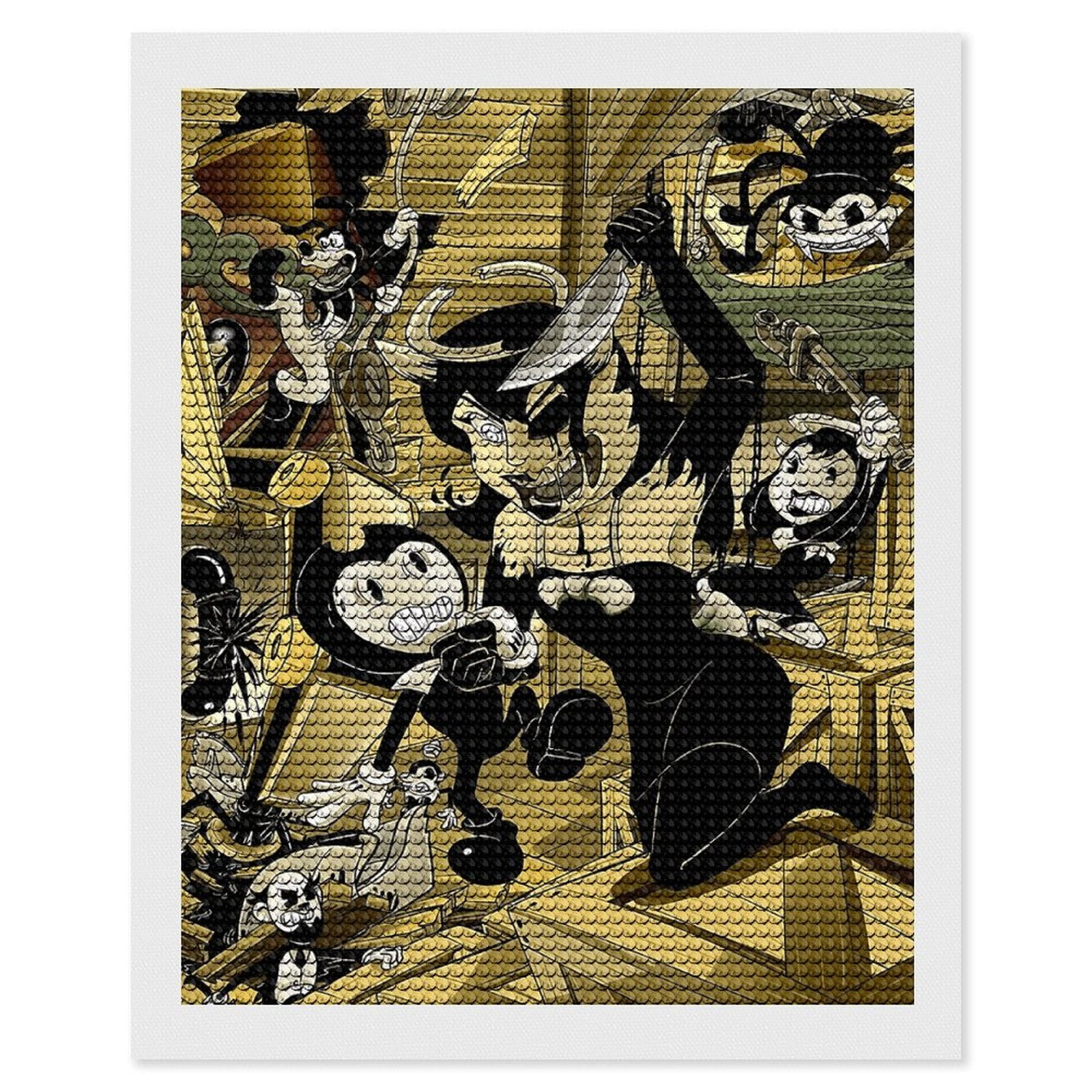 Bendy And The Ink Machine Diamond Art Kits for Adults Beginners Round ...